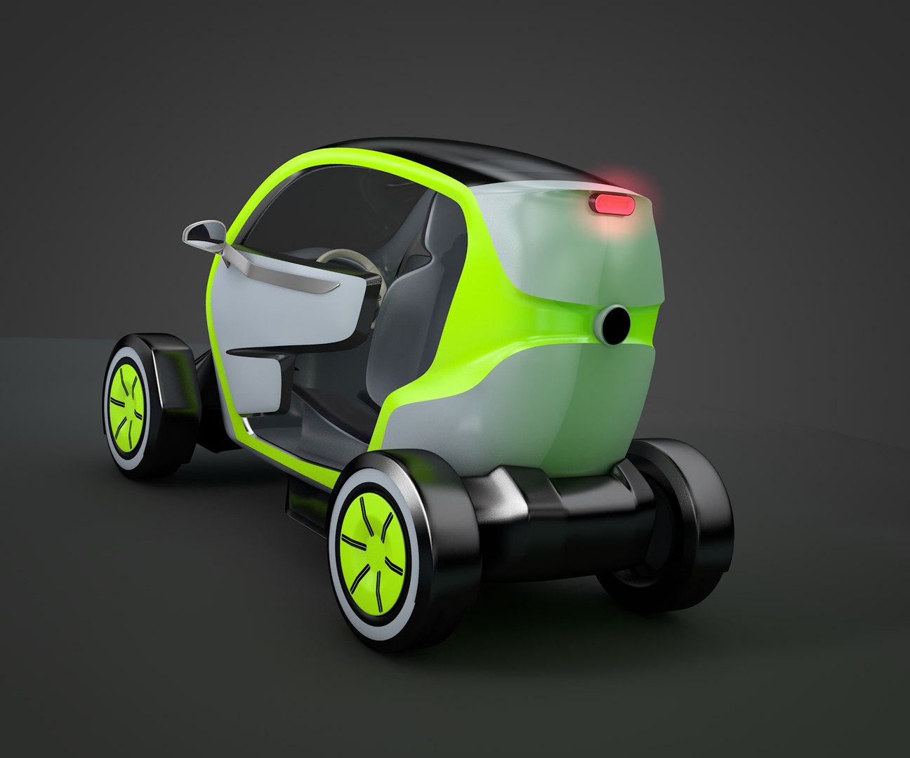 Electric Car 3d Model