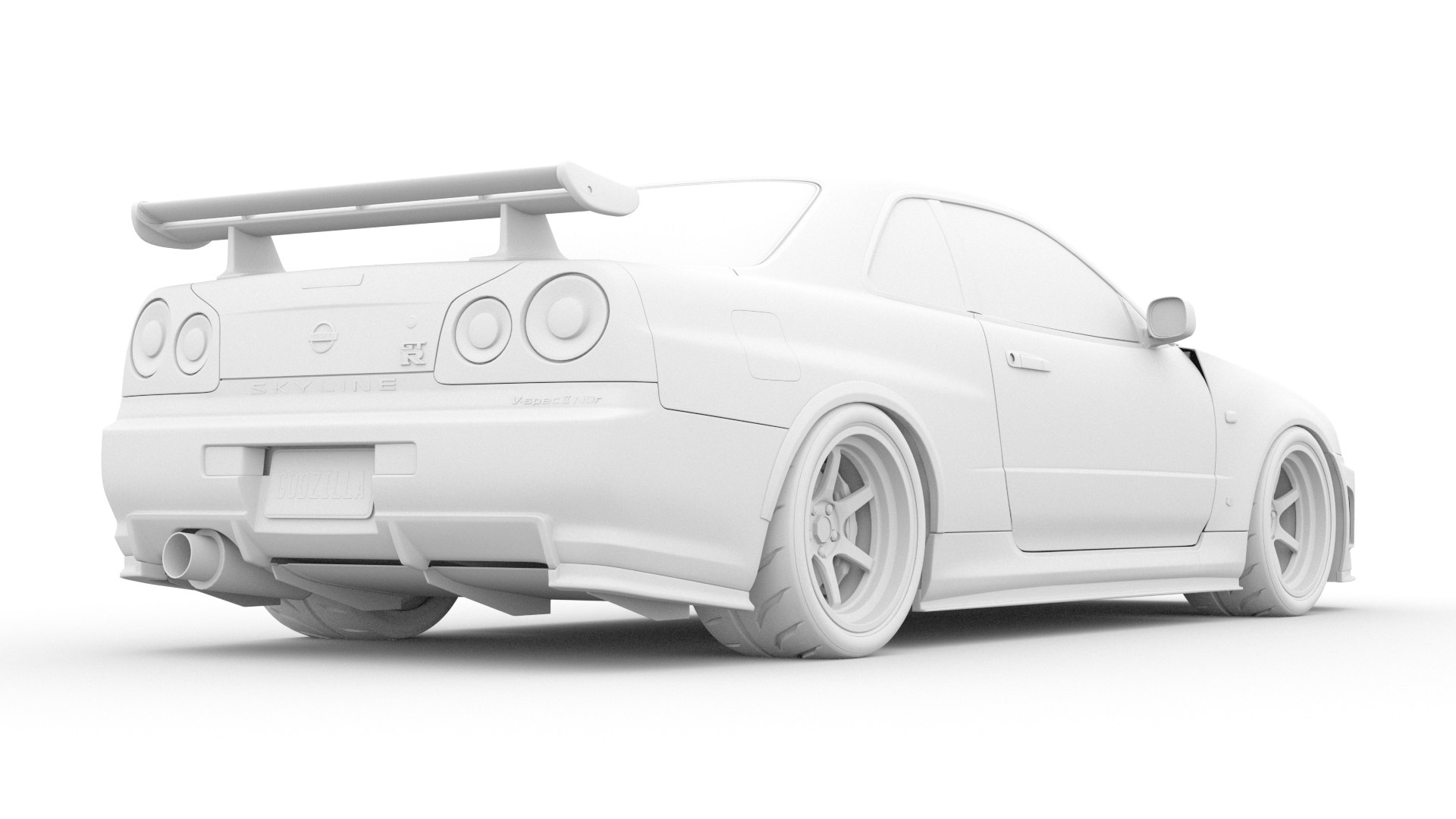 Nissan Gt-r R34 V-spec 3D Model - TurboSquid 1582669