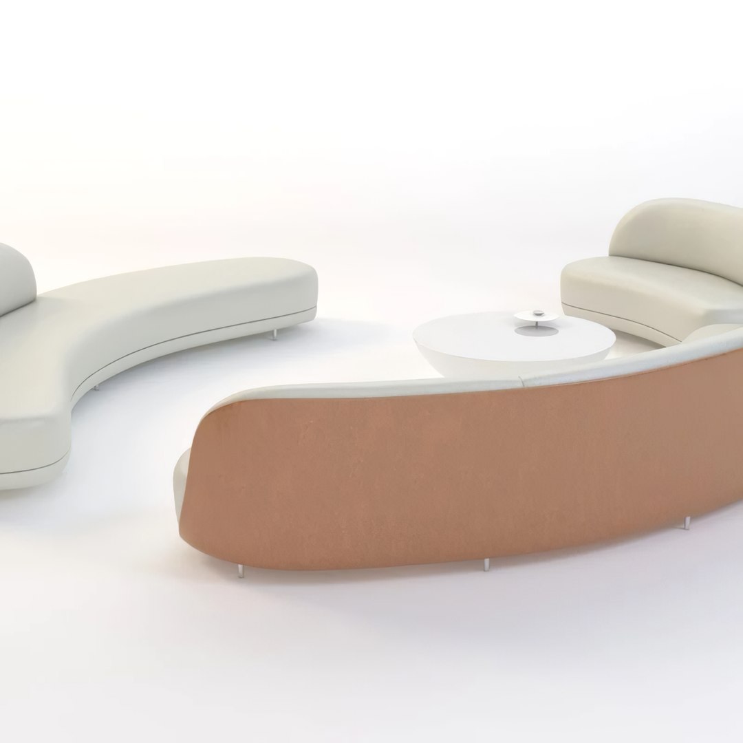 Ramy Fischler Place De Colombie Sofa Set 3D Model - TurboSquid 1961964