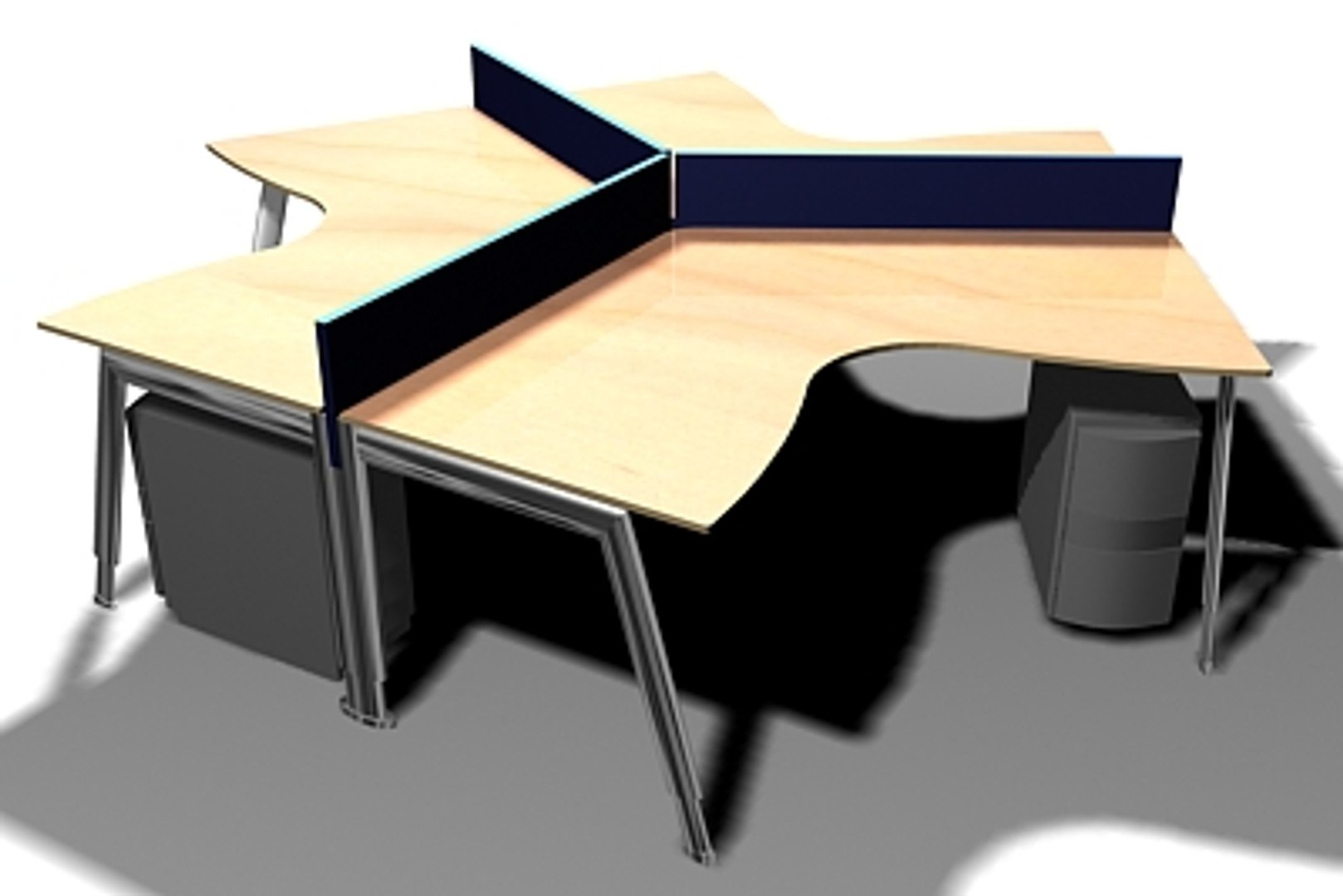 Free Office Desk 3d Model