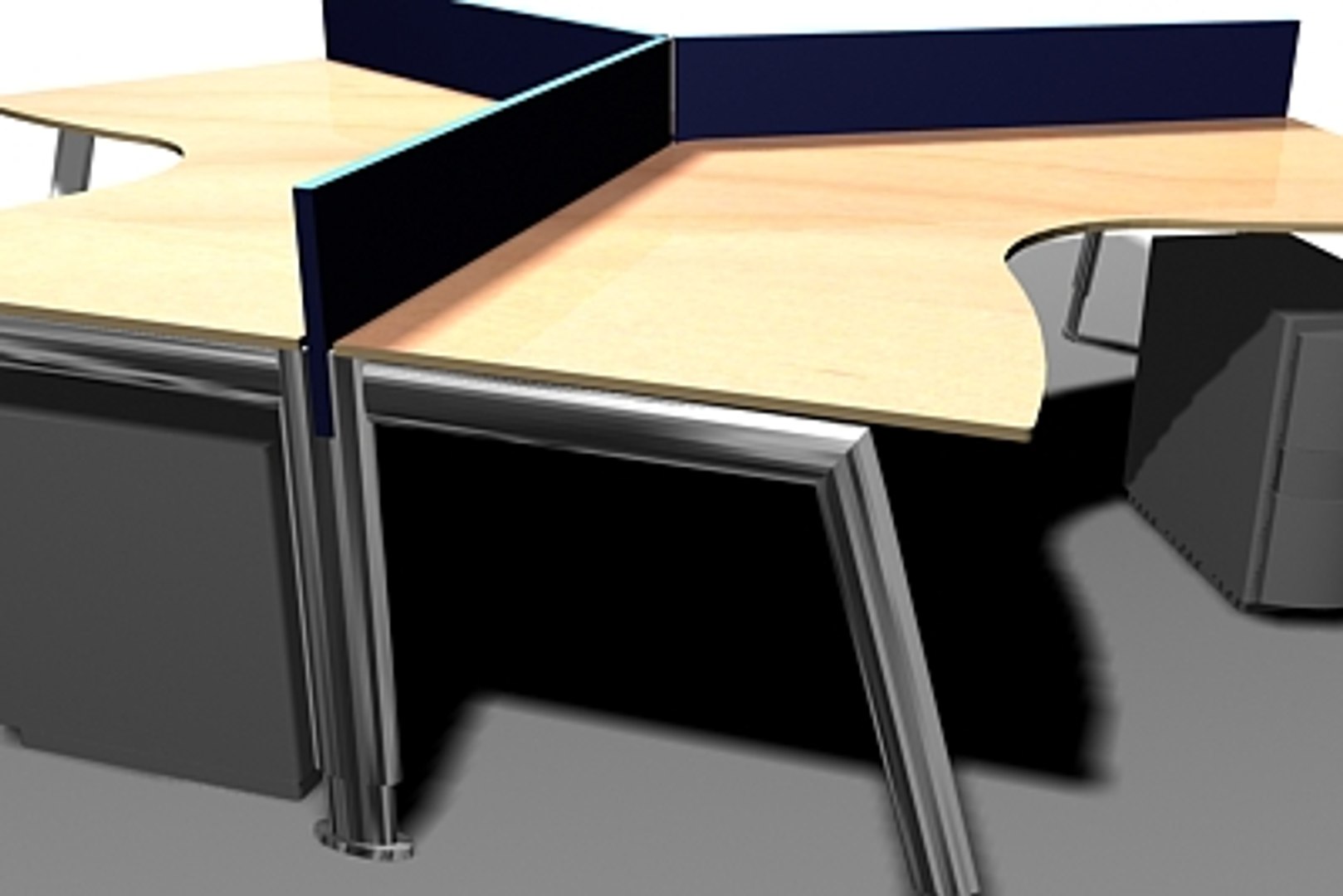 Free Office Desk 3d Model