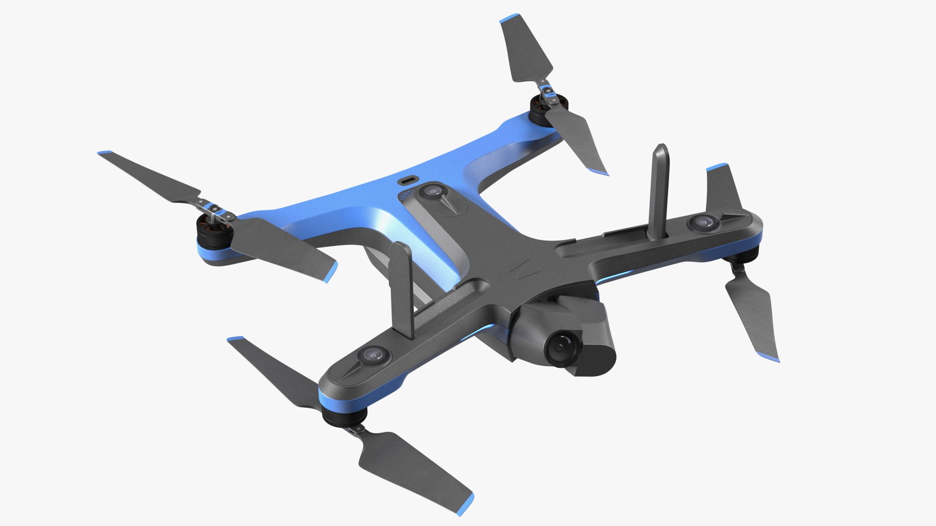 3D AI Powered Drone Skydio 2 Plus On State Rigged - TurboSquid 2154616
