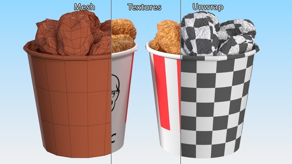 modelo 3d Colección KFC - TurboSquid 2200345