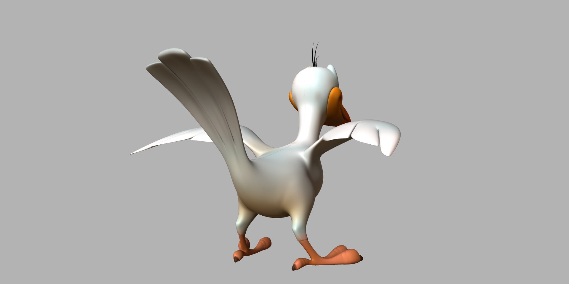 3D Cartoon Bird Rigged - TurboSquid 1477287