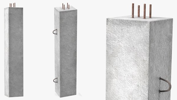 Free concrete column 3D model - TurboSquid 1685293