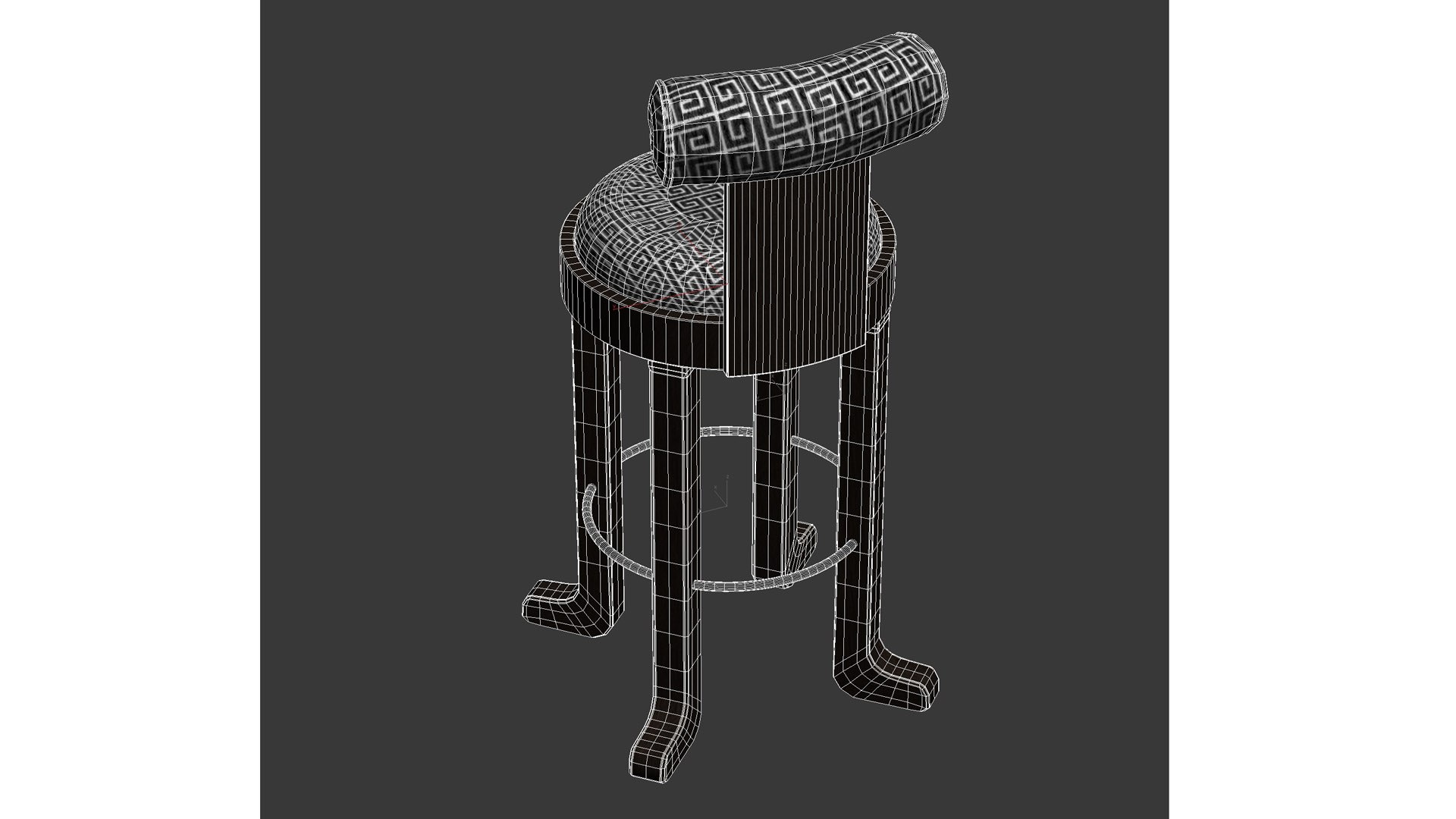 3D Khayni Nya Bar Stool Model - TurboSquid 2307069