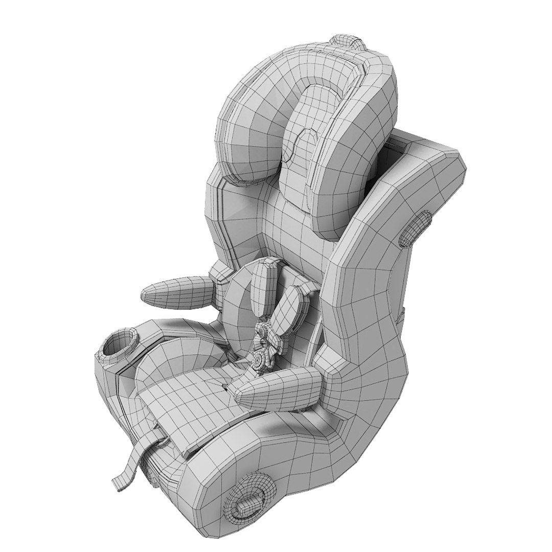 3d ar seat baby model