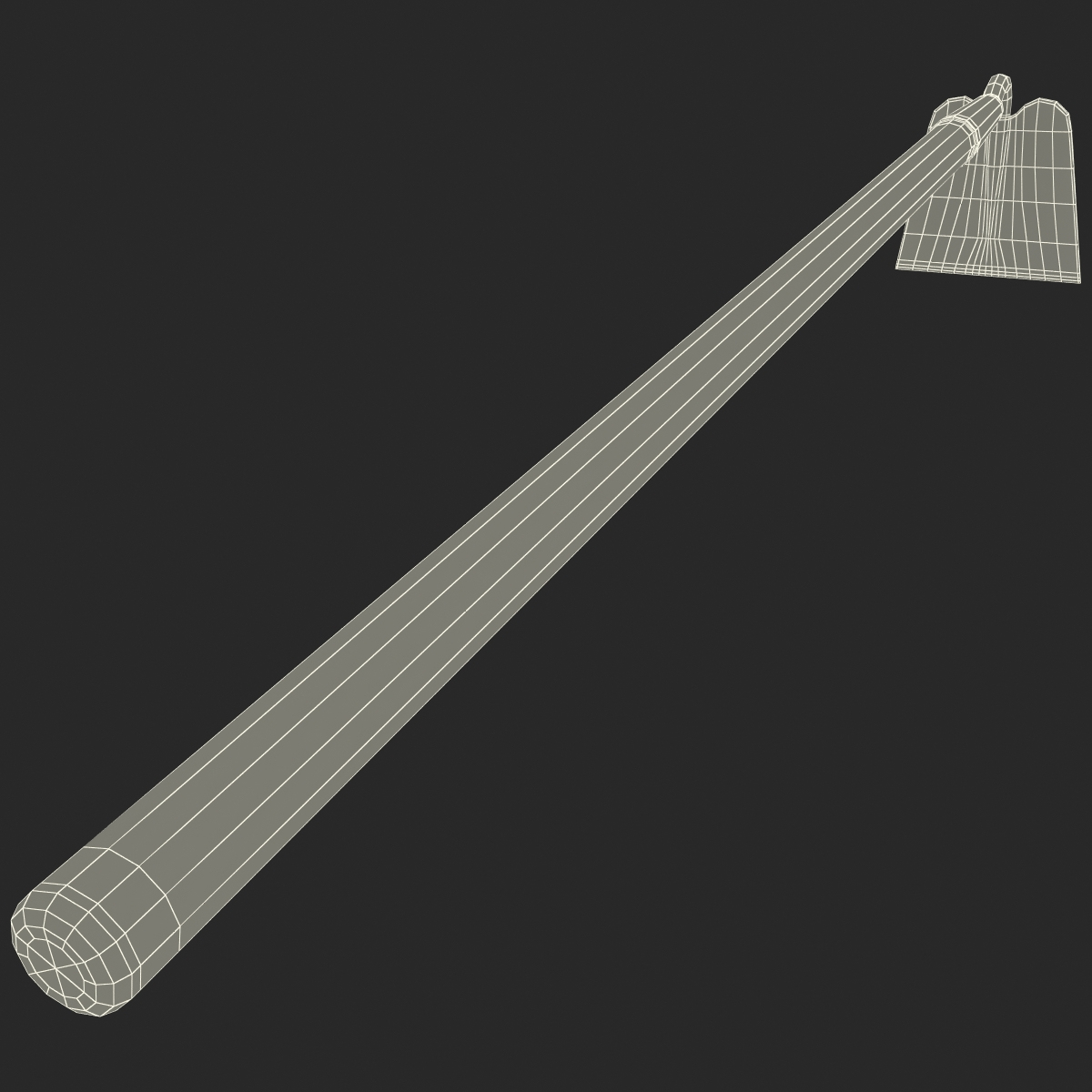 3d garden hoe model