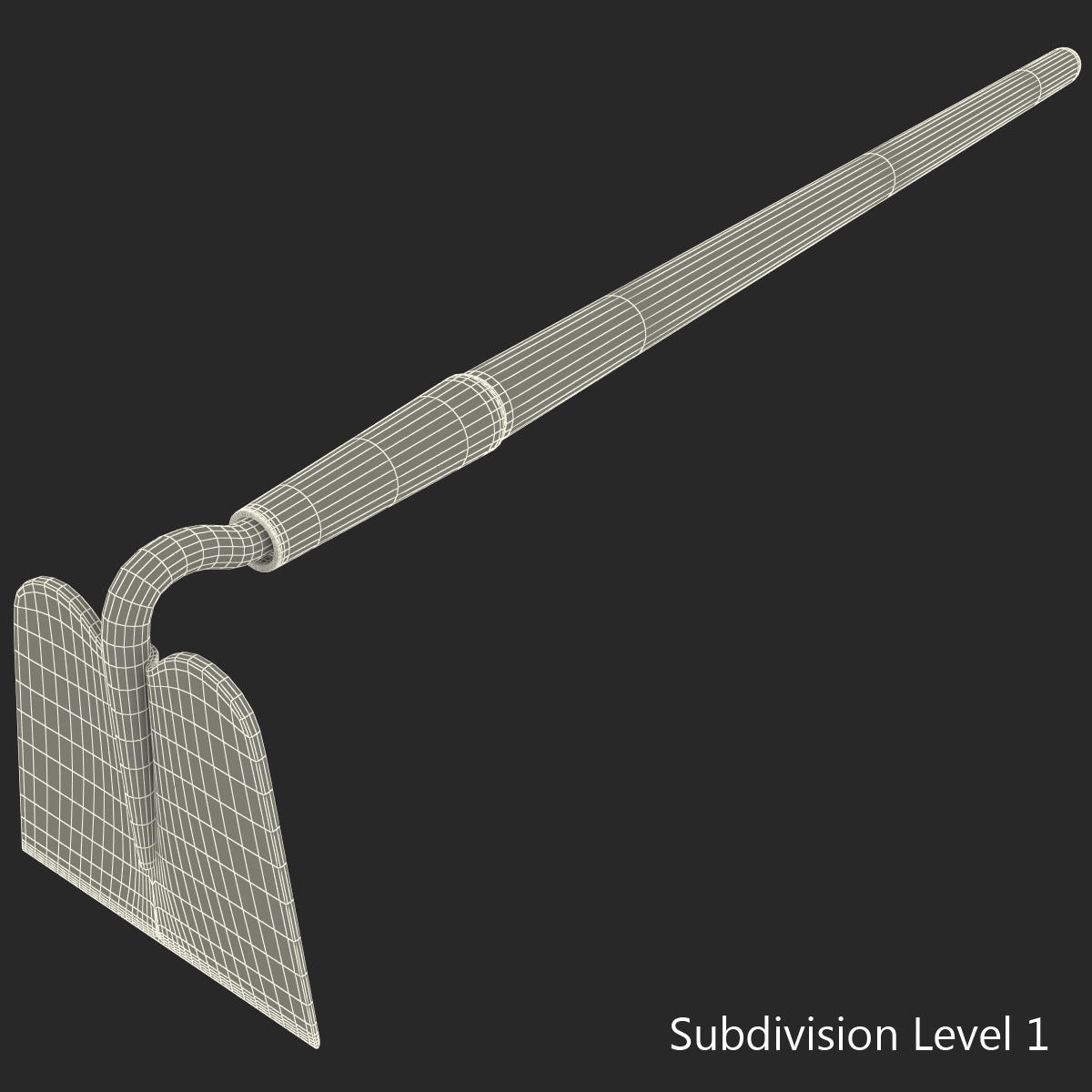 3d garden hoe model