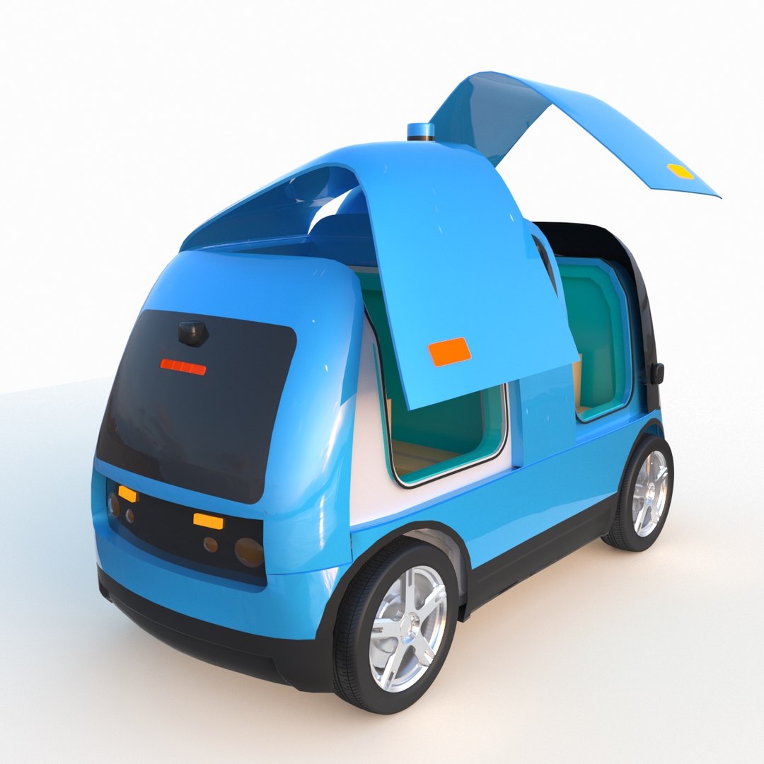 3D Autonomous Logistics Delivery Vehicle Model - TurboSquid 2439038