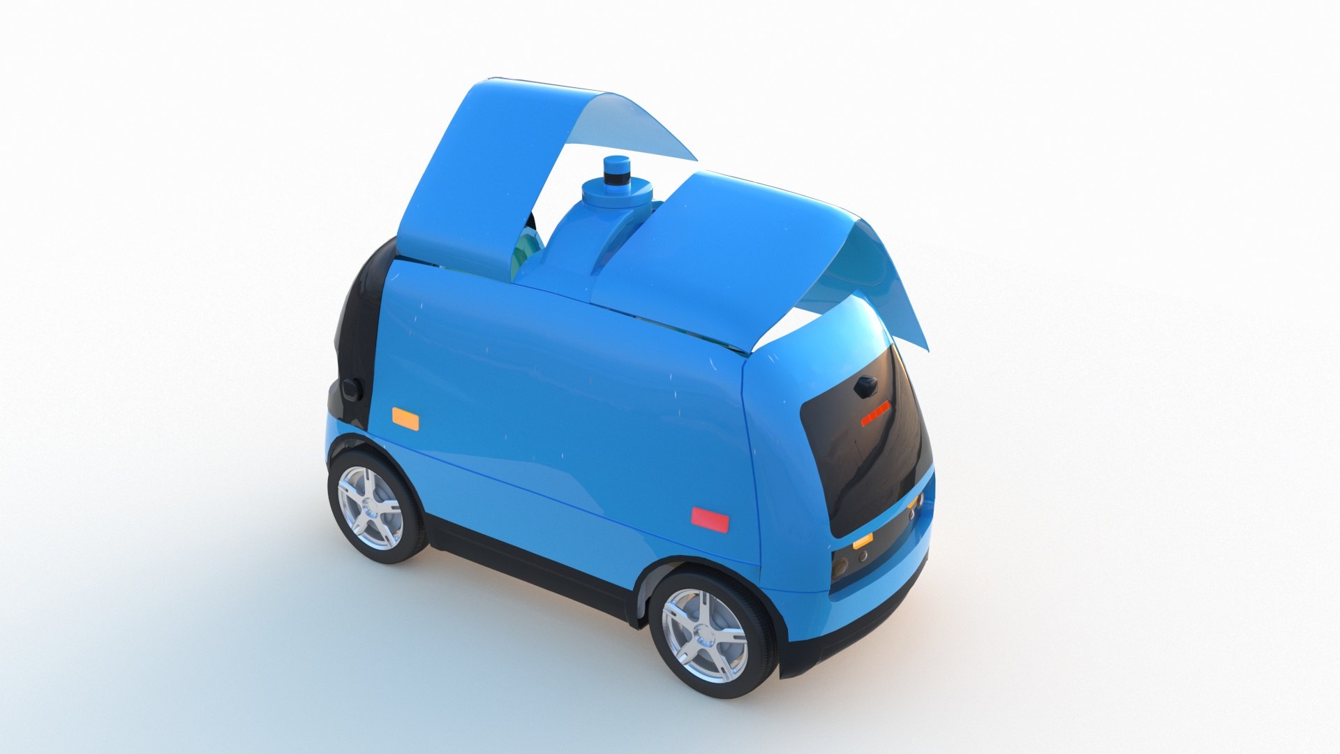 3D Autonomous Logistics Delivery Vehicle Model - TurboSquid 2439038