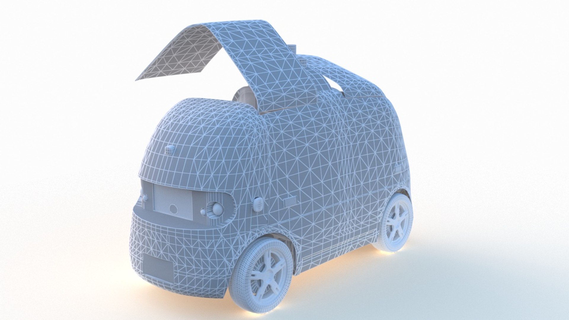 3D Autonomous Logistics Delivery Vehicle Model - TurboSquid 2439038