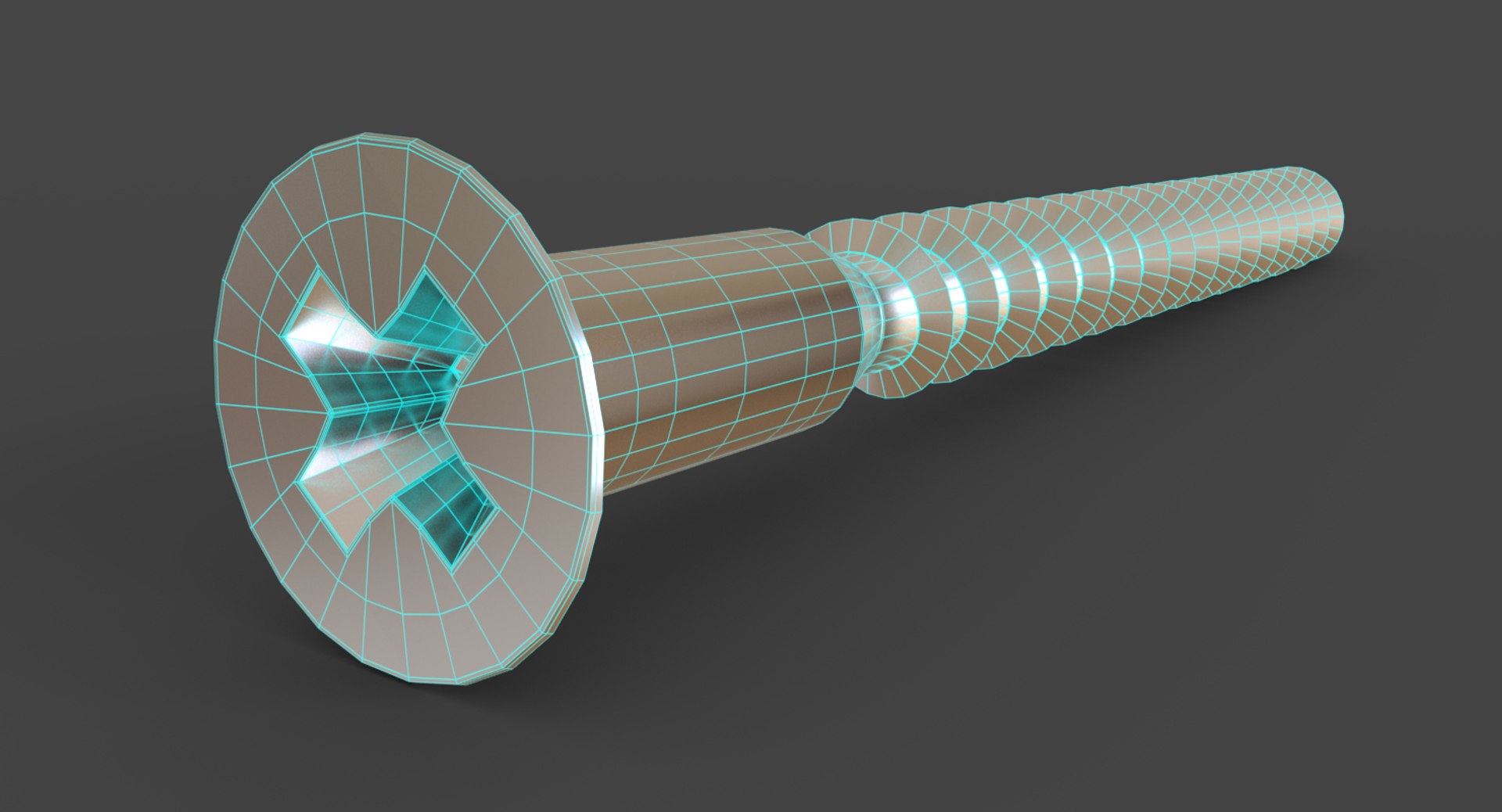 Screw Phillips Flat 3D Model - TurboSquid 1680621