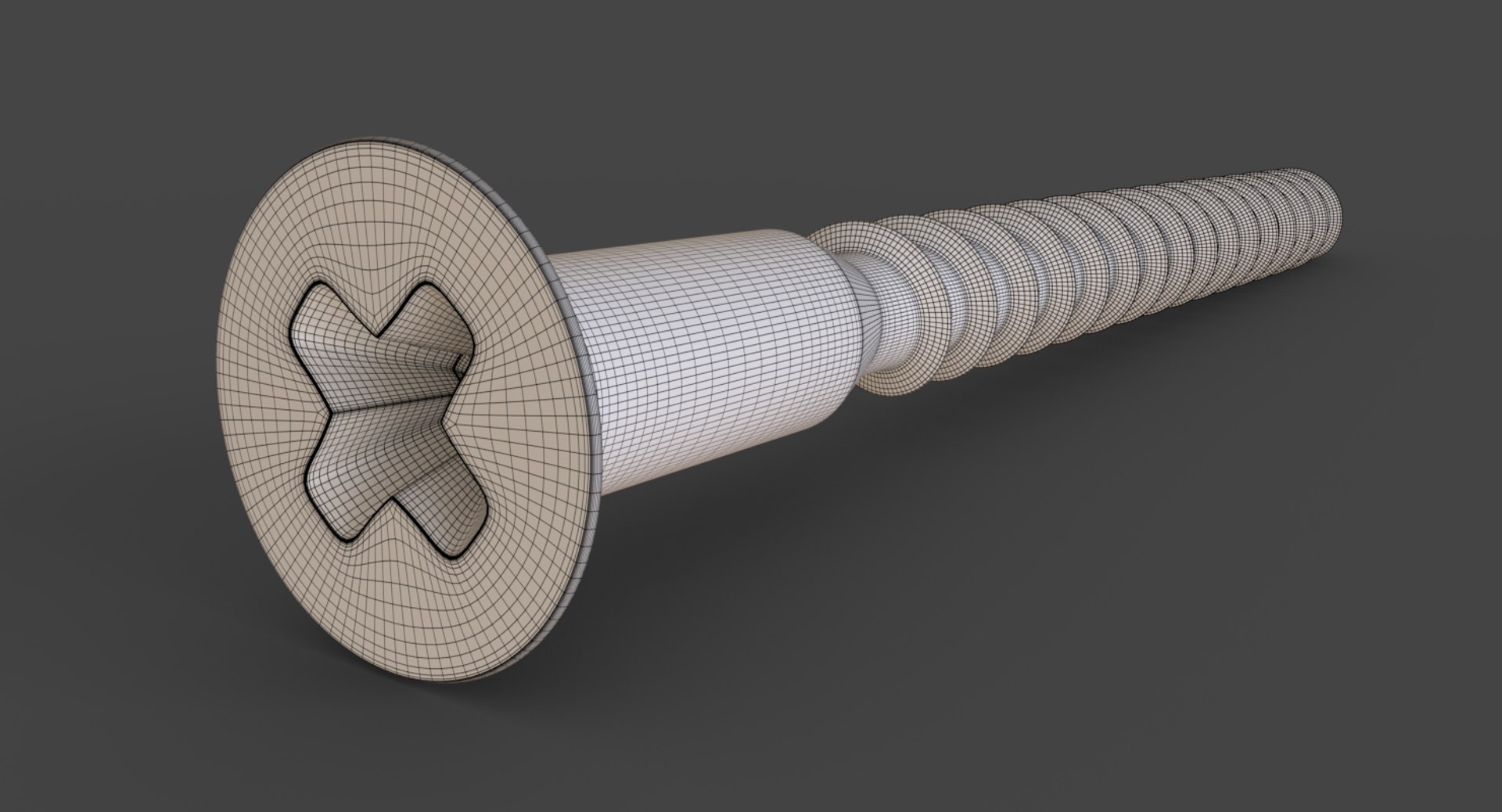 Screw Phillips Flat 3D Model - TurboSquid 1680621