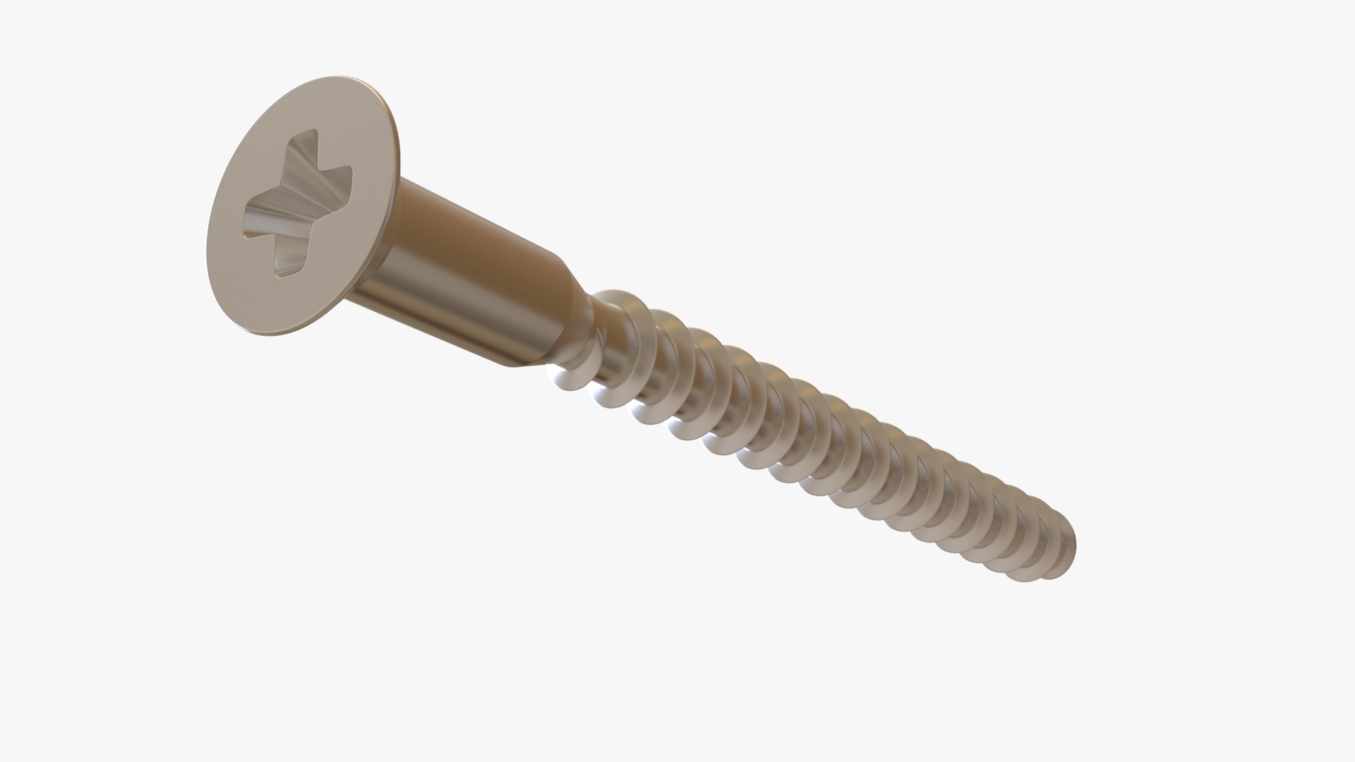Screw Phillips Flat 3D Model - TurboSquid 1680621