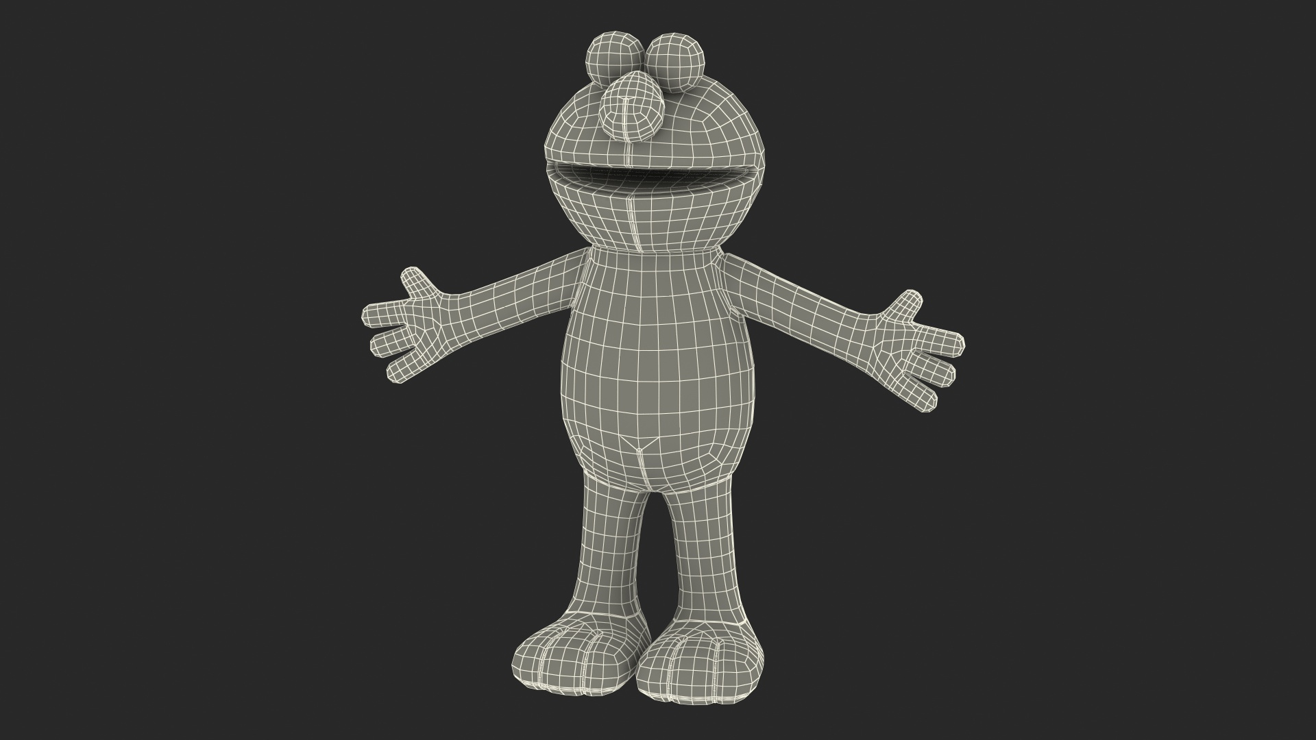 Elmo Full Body Hand Puppet Fur Rigged 3D Model - TurboSquid 2004708