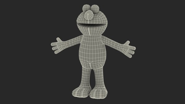 Elmo Full Body Hand Puppet Fur Rigged 3D model - TurboSquid 2004708