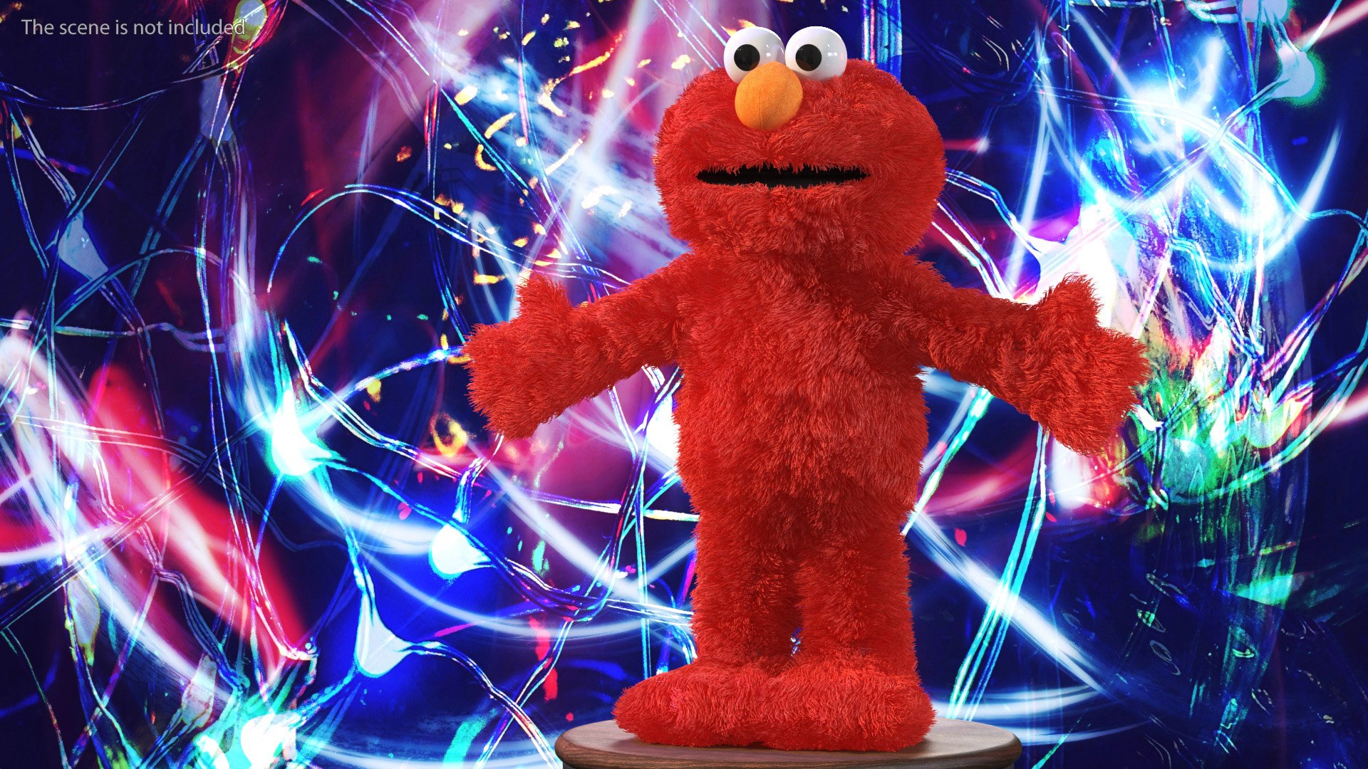 Elmo Full Body Hand Puppet Fur Rigged 3D Model - TurboSquid 2004708