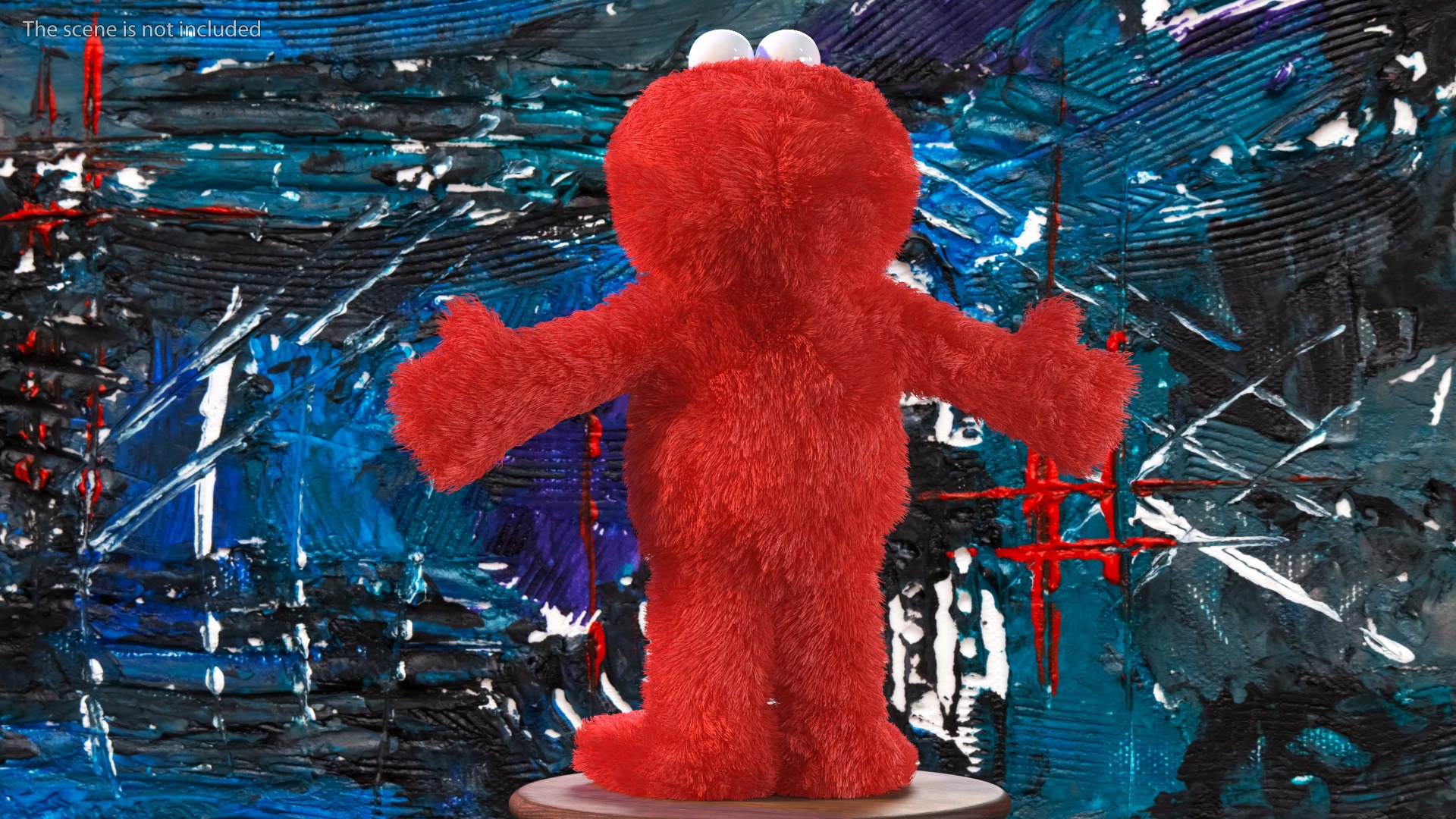 Elmo Full Body Hand Puppet Fur Rigged 3D Model - TurboSquid 2004708