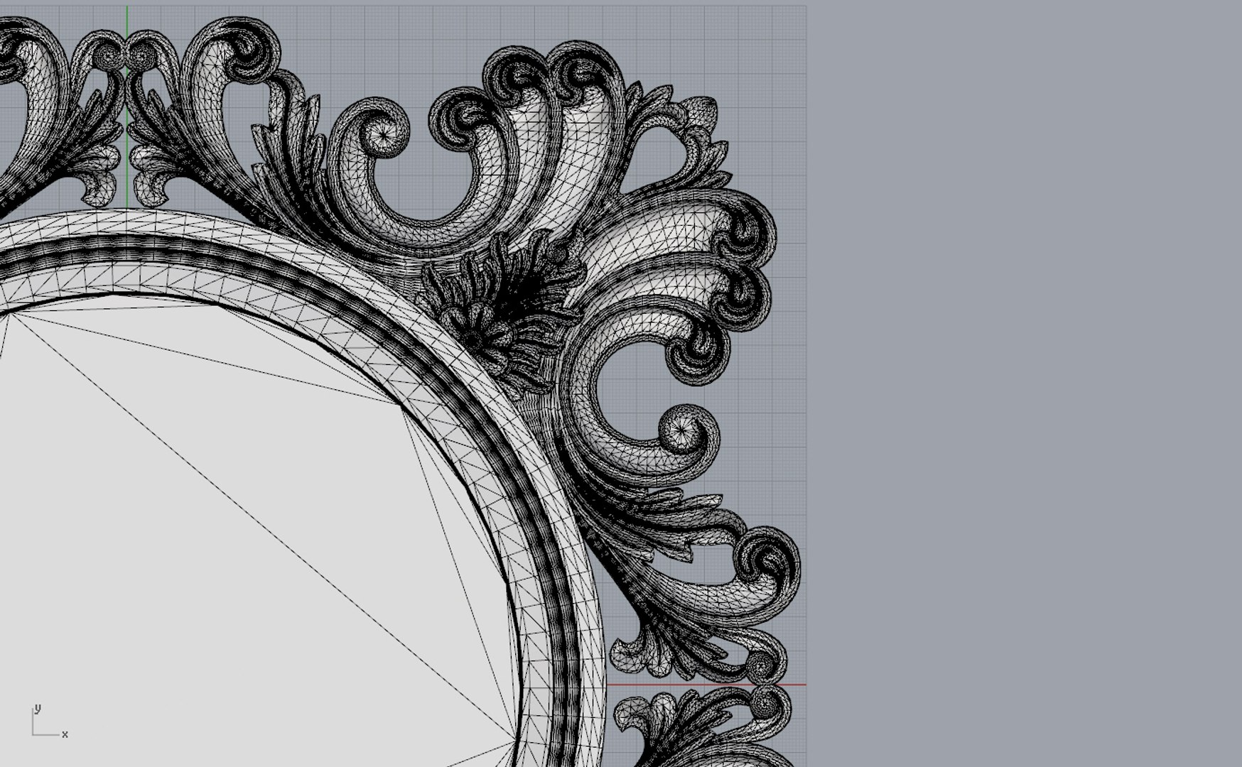 Frame Carving Acanthus 3D - TurboSquid 1354343