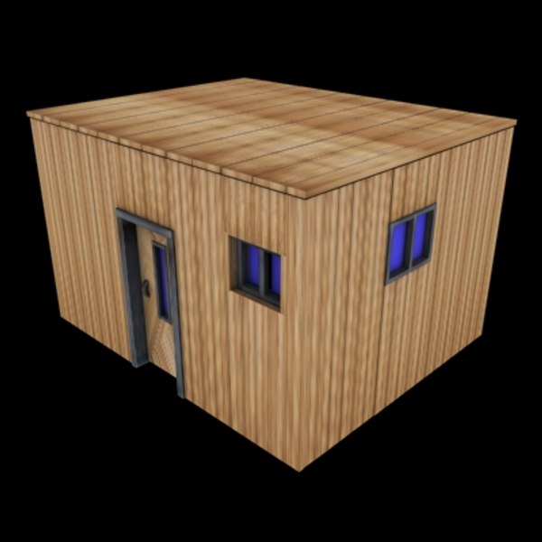 3d model shack shed