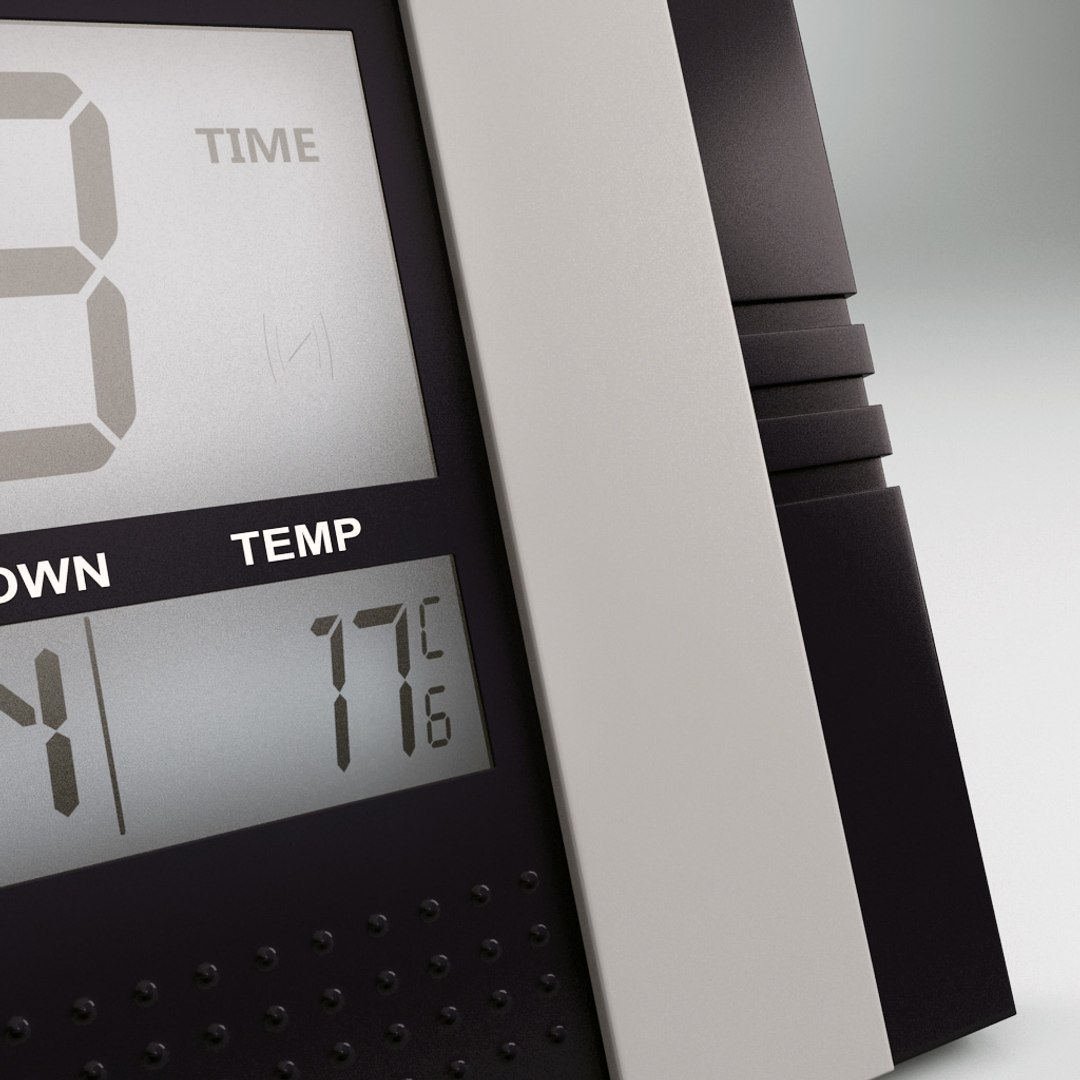 Digital Clock V2 3d Model