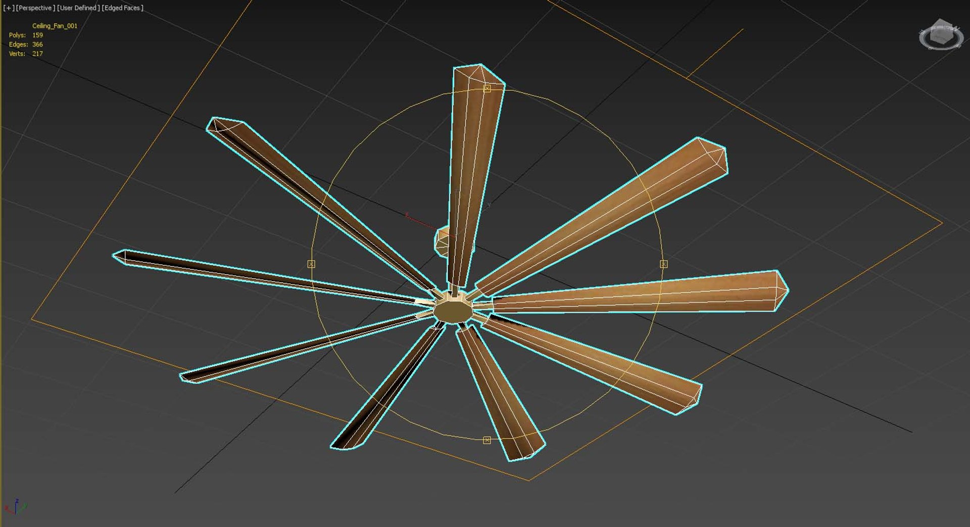 3D ceiling fan - TurboSquid 1388059