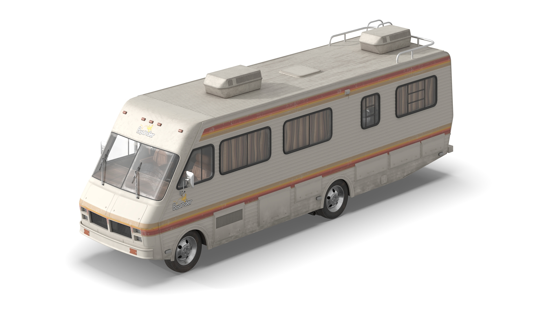 Breaking Bad RV Fleetwood Bounder 1986 Vintage Rigged For Maya 3D Model ...