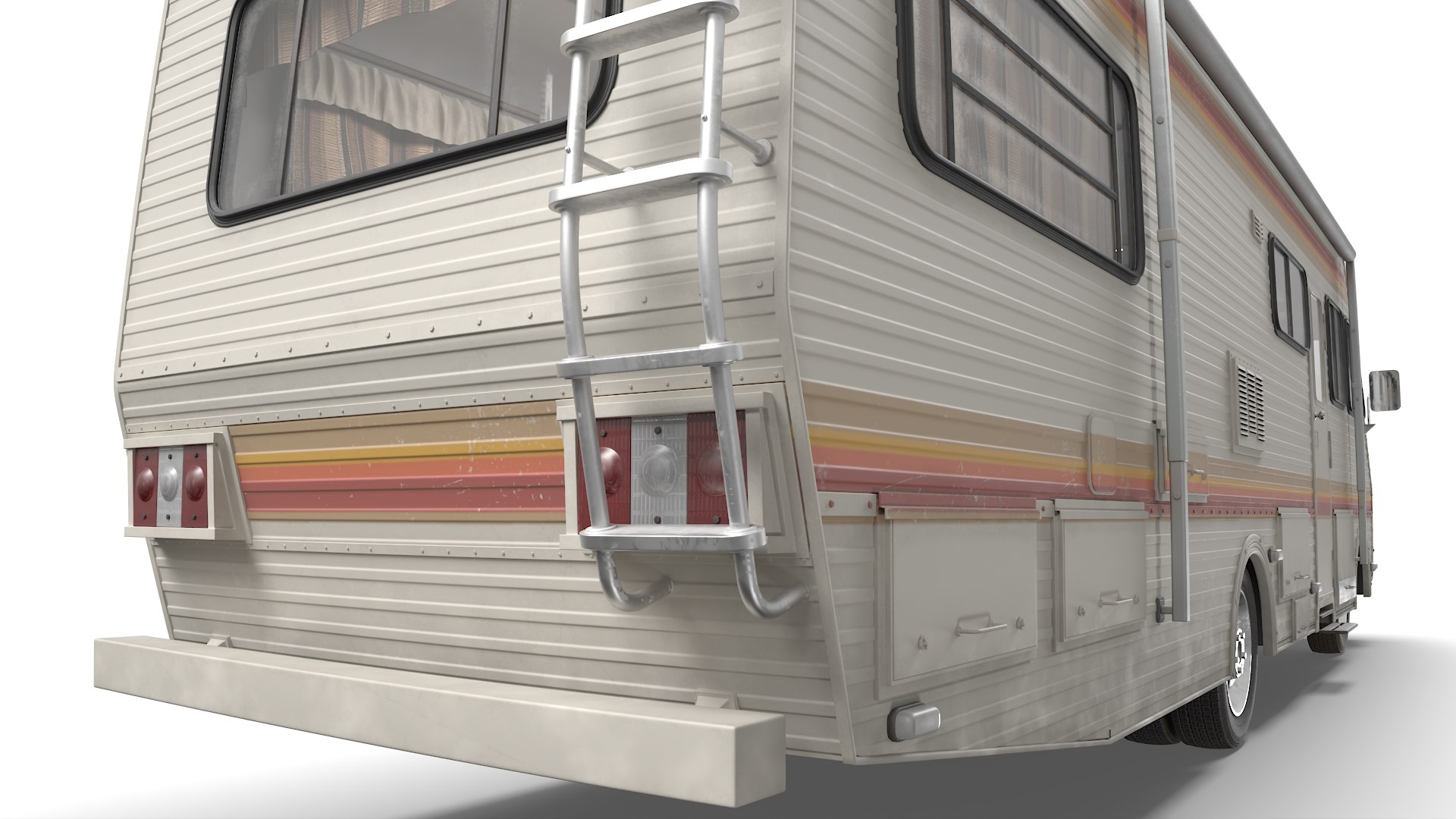 Breaking Bad RV Fleetwood Bounder 1986 Vintage Rigged For Maya 3D Model ...