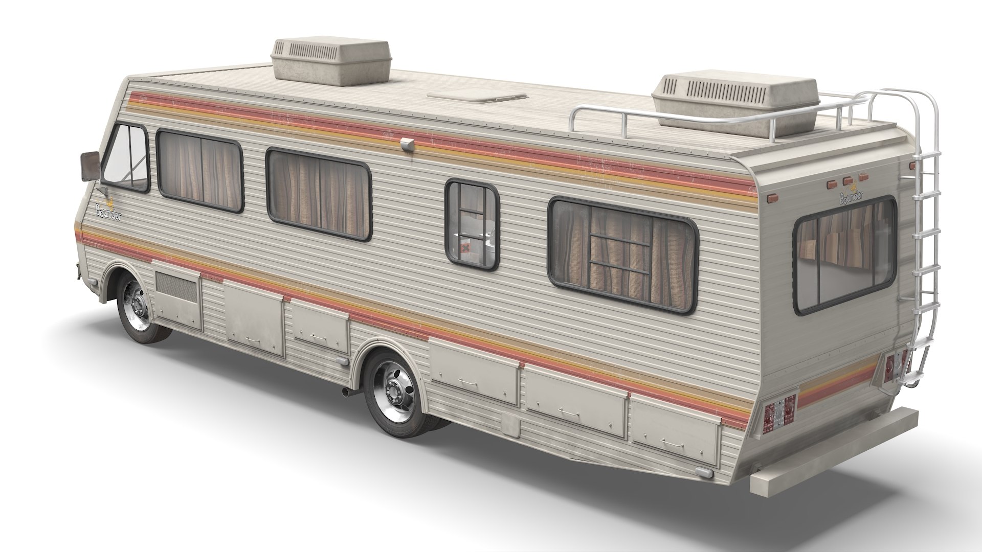 Breaking Bad RV Fleetwood Bounder 1986 Vintage Rigged For Maya 3D Model ...