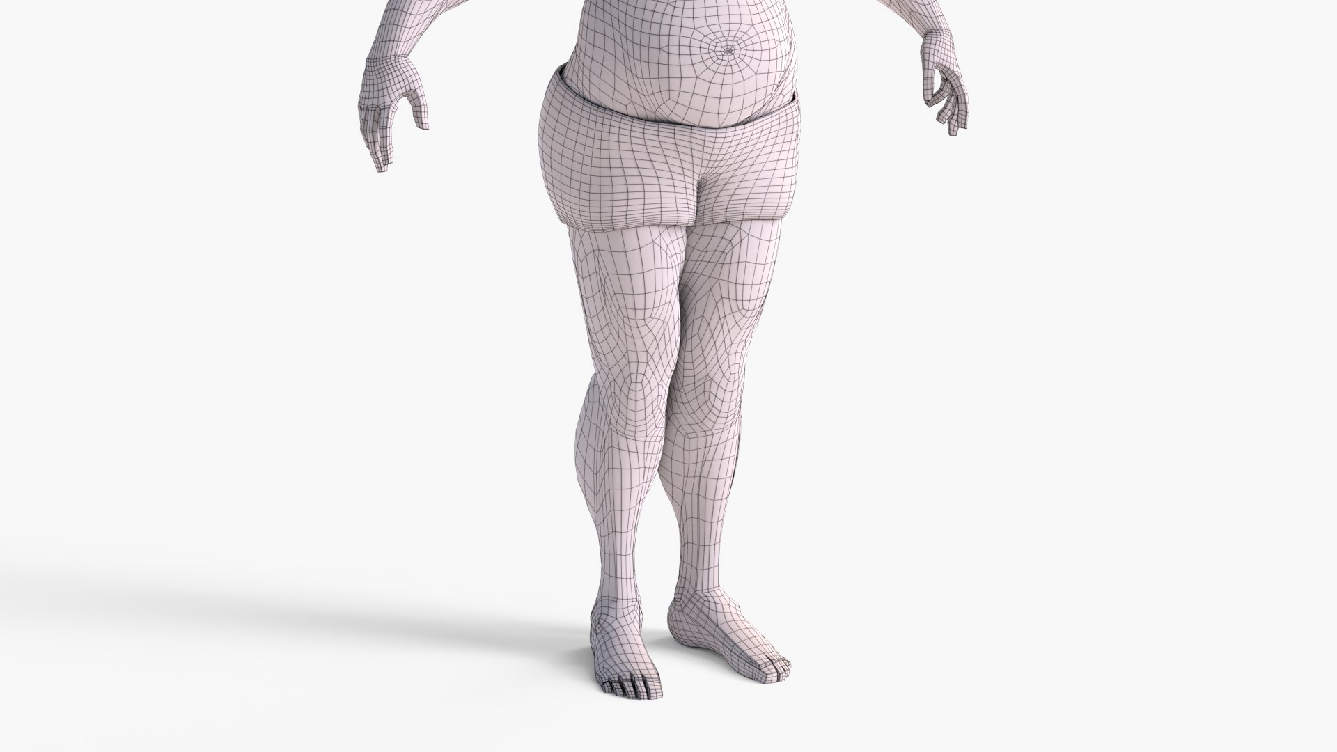 Stylized Human Female Corpulent 3D model - TurboSquid 1959388