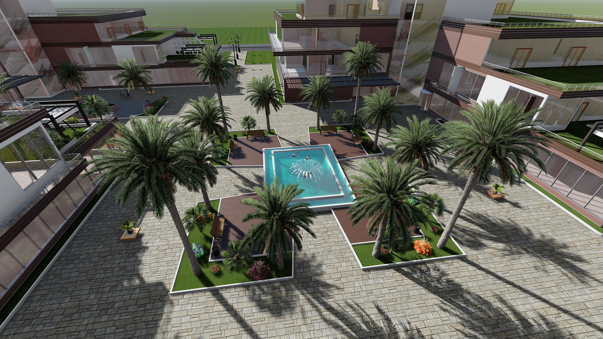 3D revit residential complex - TurboSquid 1459843