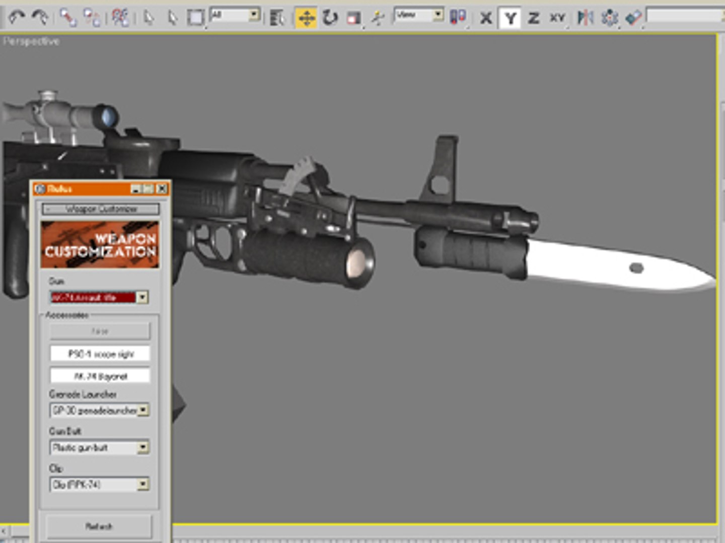 Svd Rifle Weapon 3d Model