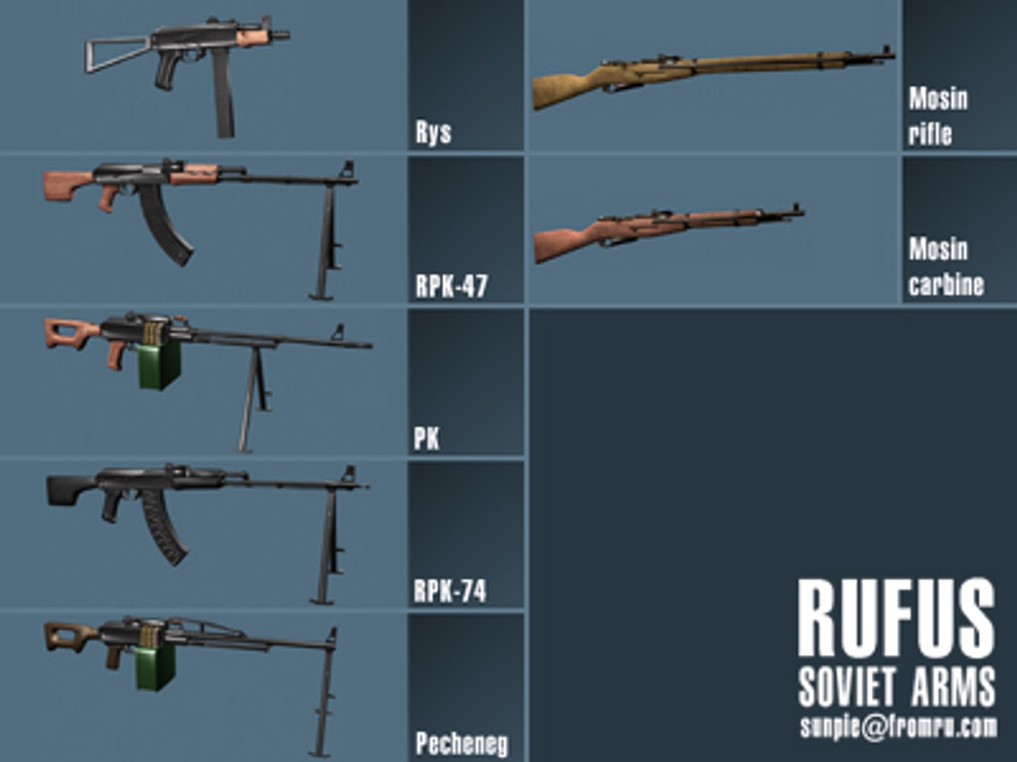 Svd Rifle Weapon 3d Model