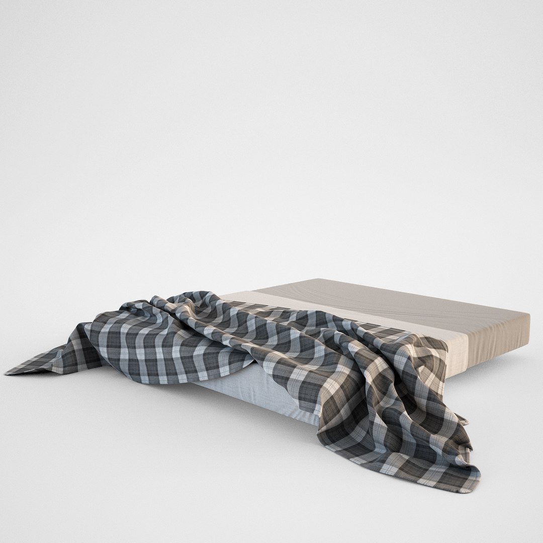 3dsmax Bed Blanket Set