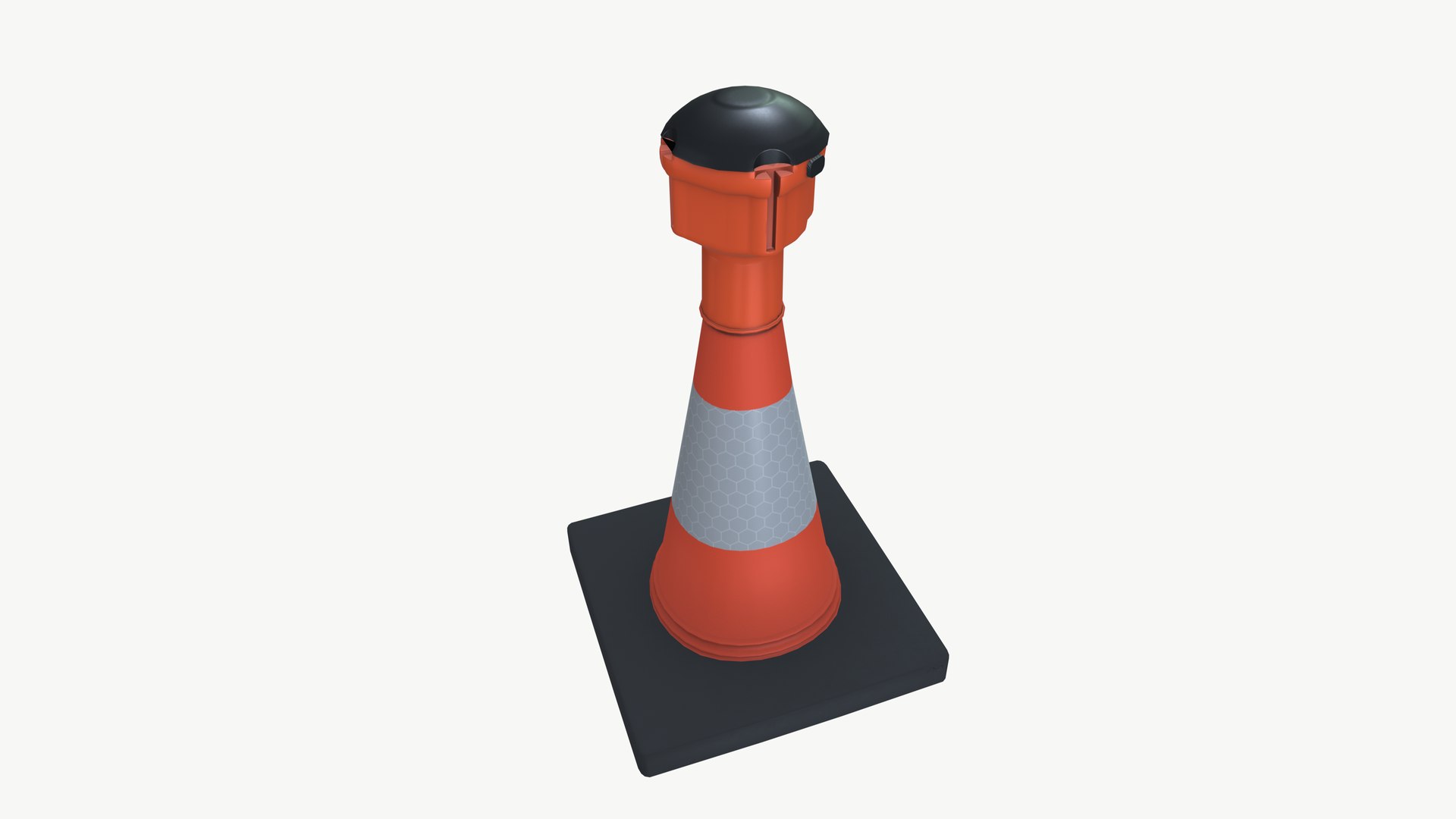 3D Traffic Cone Barricades - TurboSquid 2279454