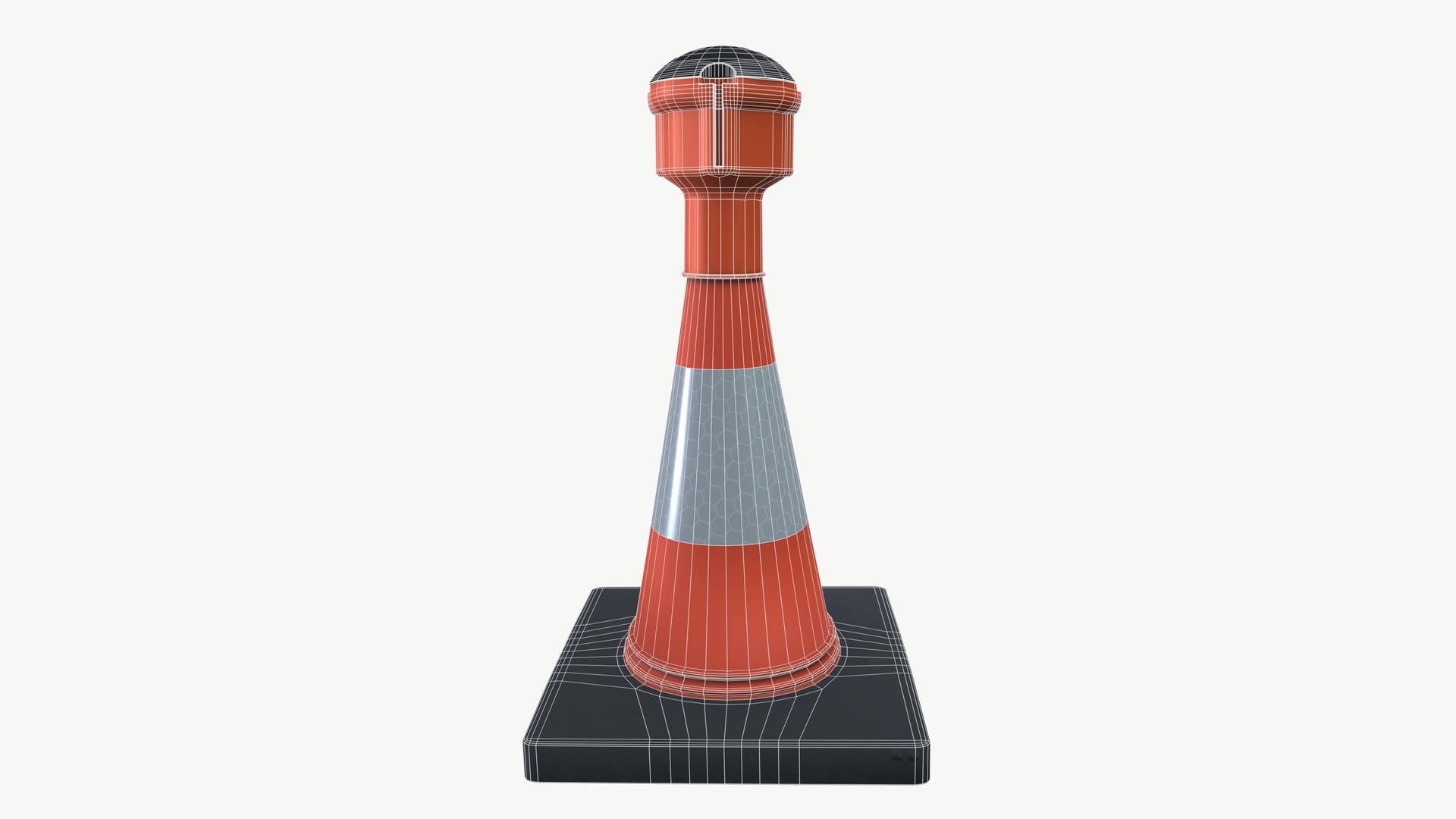 3D Traffic Cone Barricades - TurboSquid 2279454