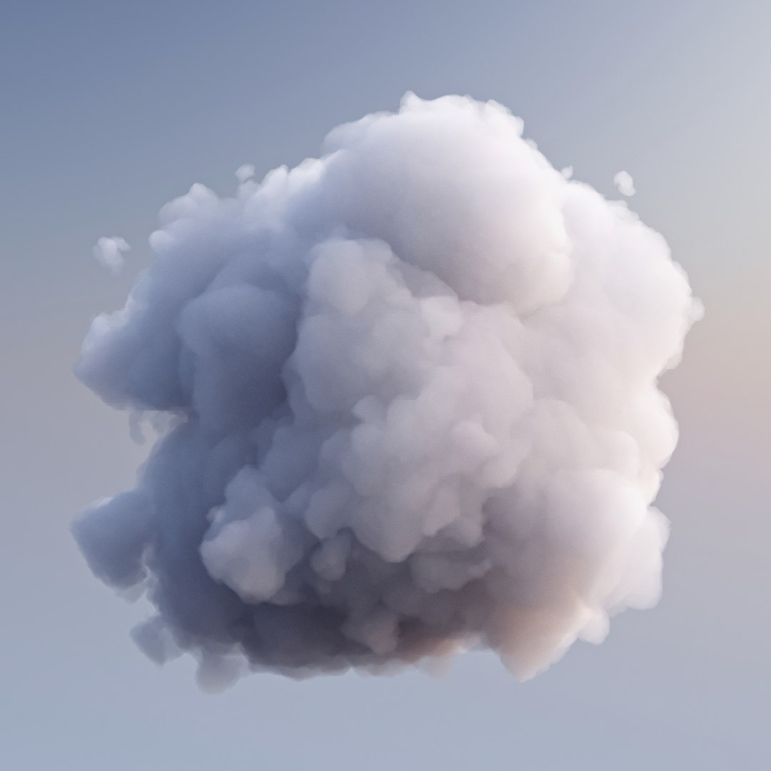 Cloud 4 3D Model - TurboSquid 1445423
