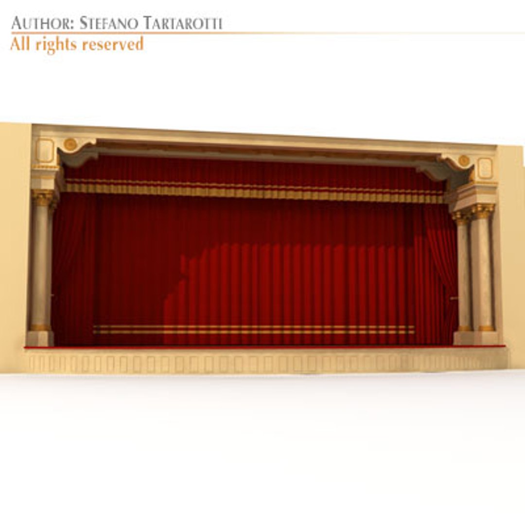 Theatre Stage 3d Model