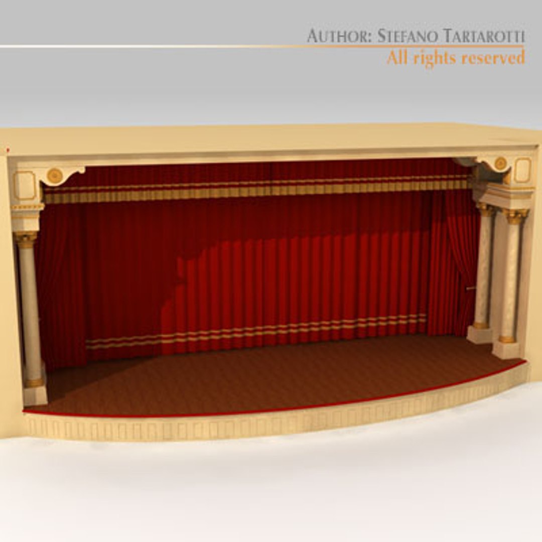 Theatre Stage 3d Model