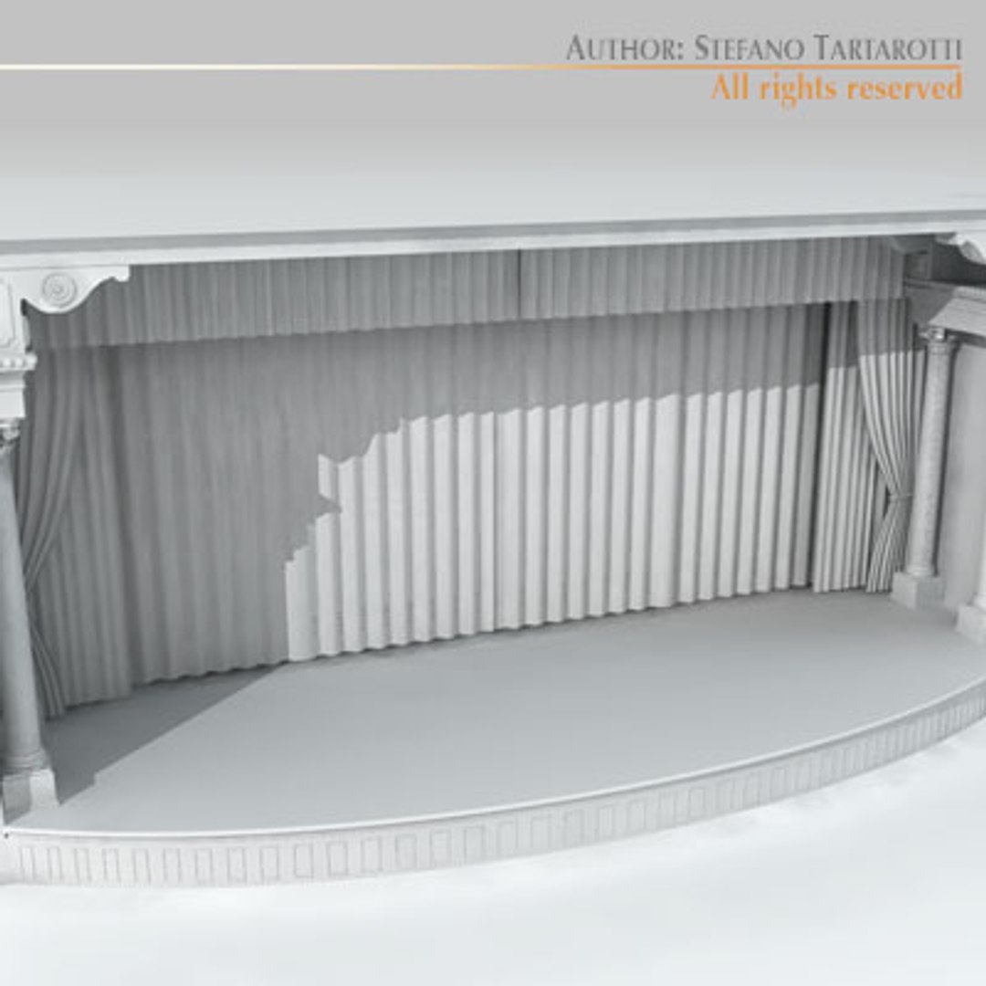 Theatre Stage 3d Model