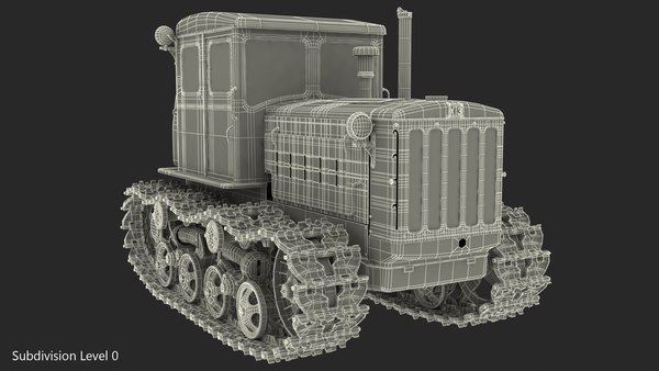 Old soviet tractor 3D - TurboSquid 1575802