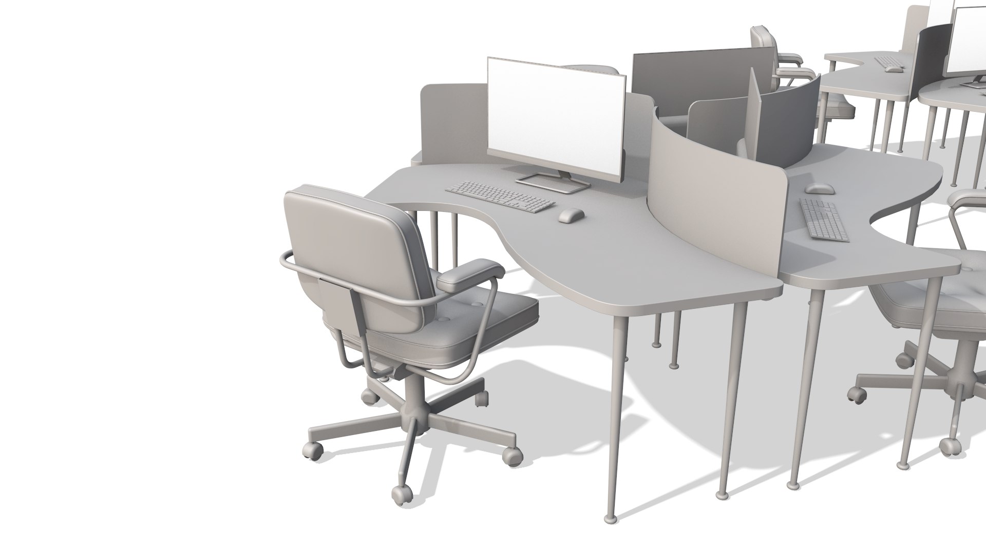 Work station model - TurboSquid 1826817