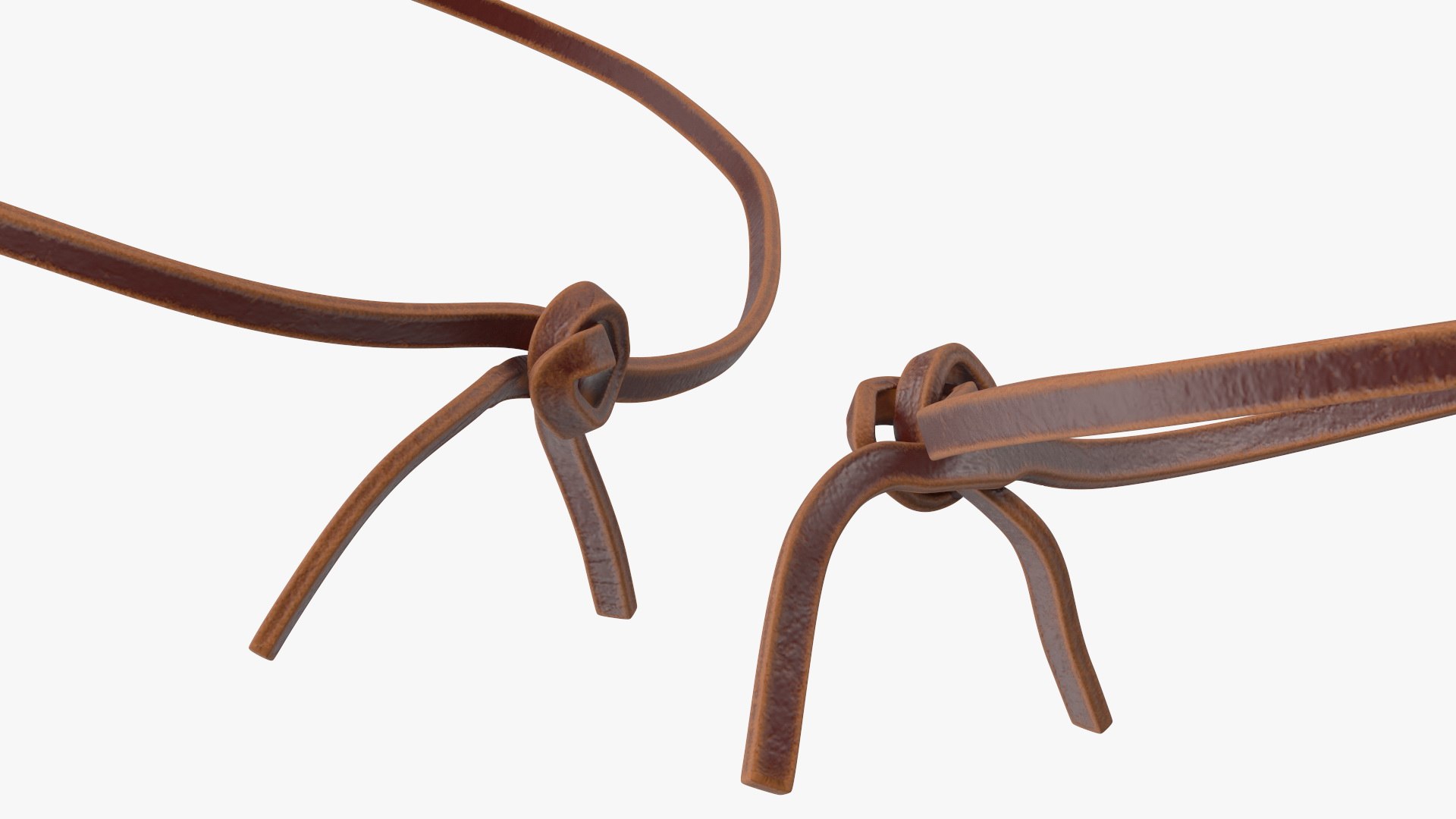 3D Double Gun Belt Brown - TurboSquid 1749609