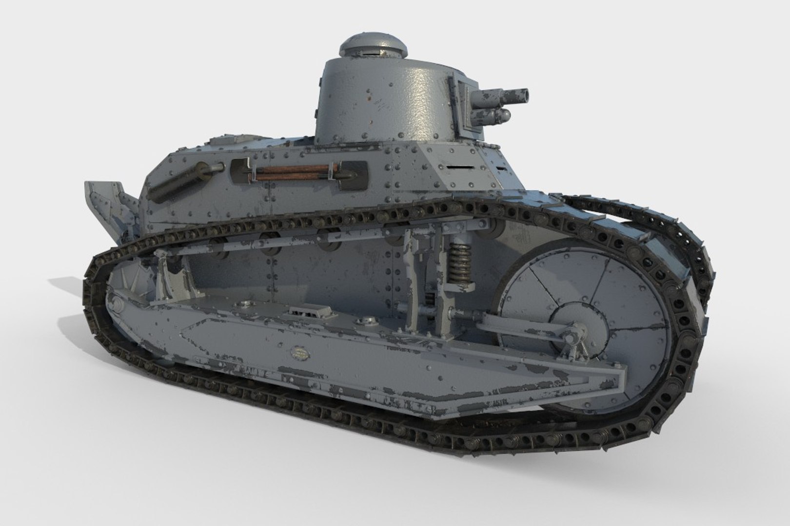 3D Model Tank Renault Ft17 - TurboSquid 1398999