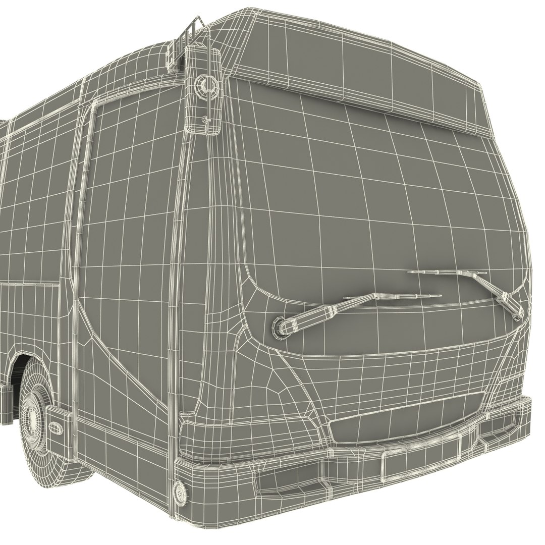 Realistic Bus E-traction V2 3d Model