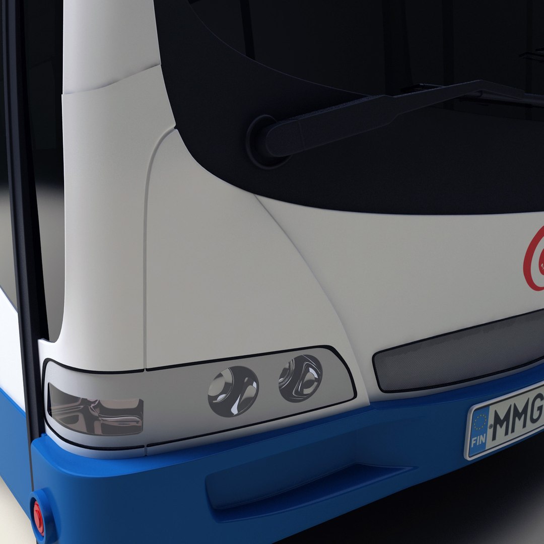 Realistic Bus E-traction V2 3d Model