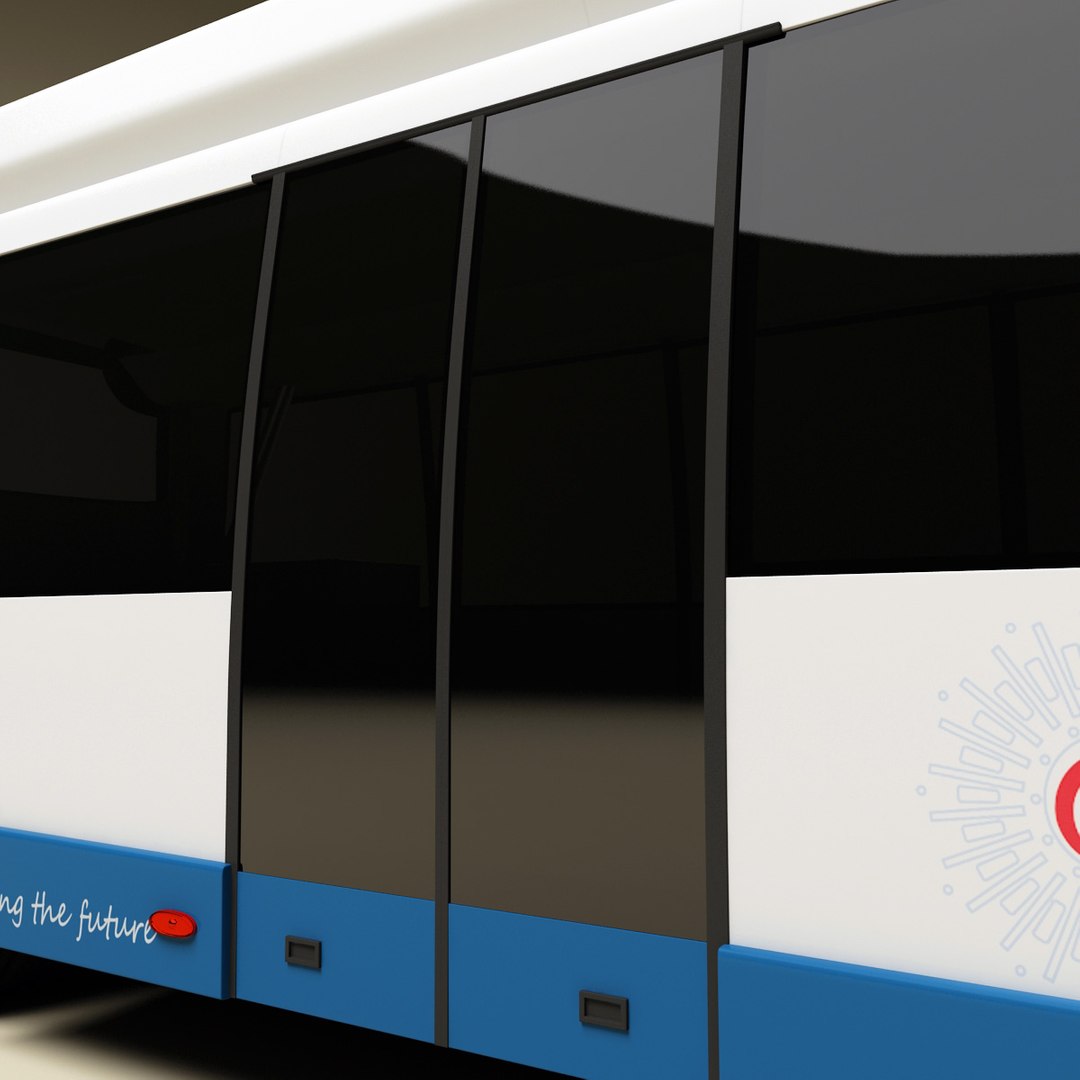 Realistic Bus E-traction V2 3d Model