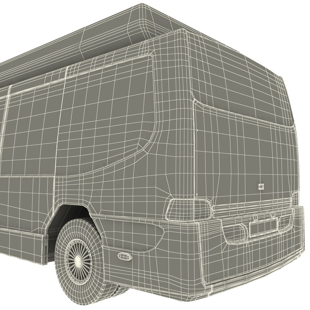 Realistic Bus E-traction V2 3d Model