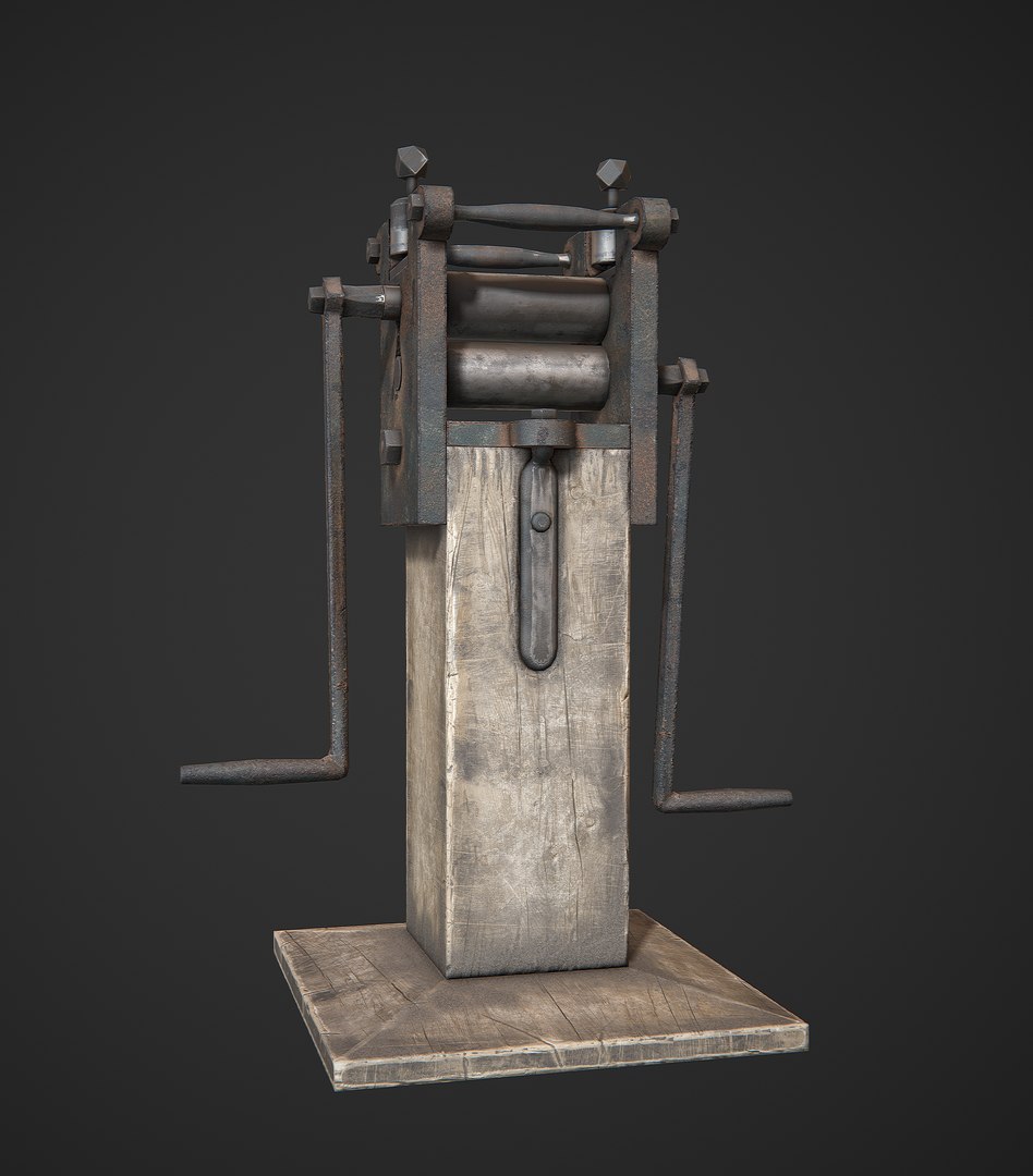 Hand-operated-metal-rolling 3D Model - TurboSquid 1545994